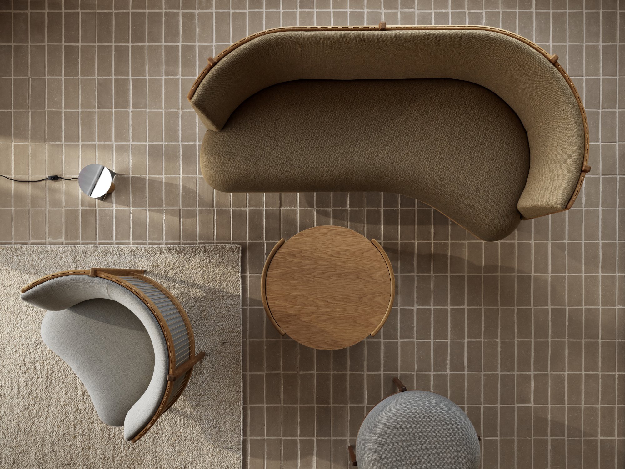 Carl Hansen & Søn RF1904 Sideways lounge chair, oiled oak - Molly 112 ...