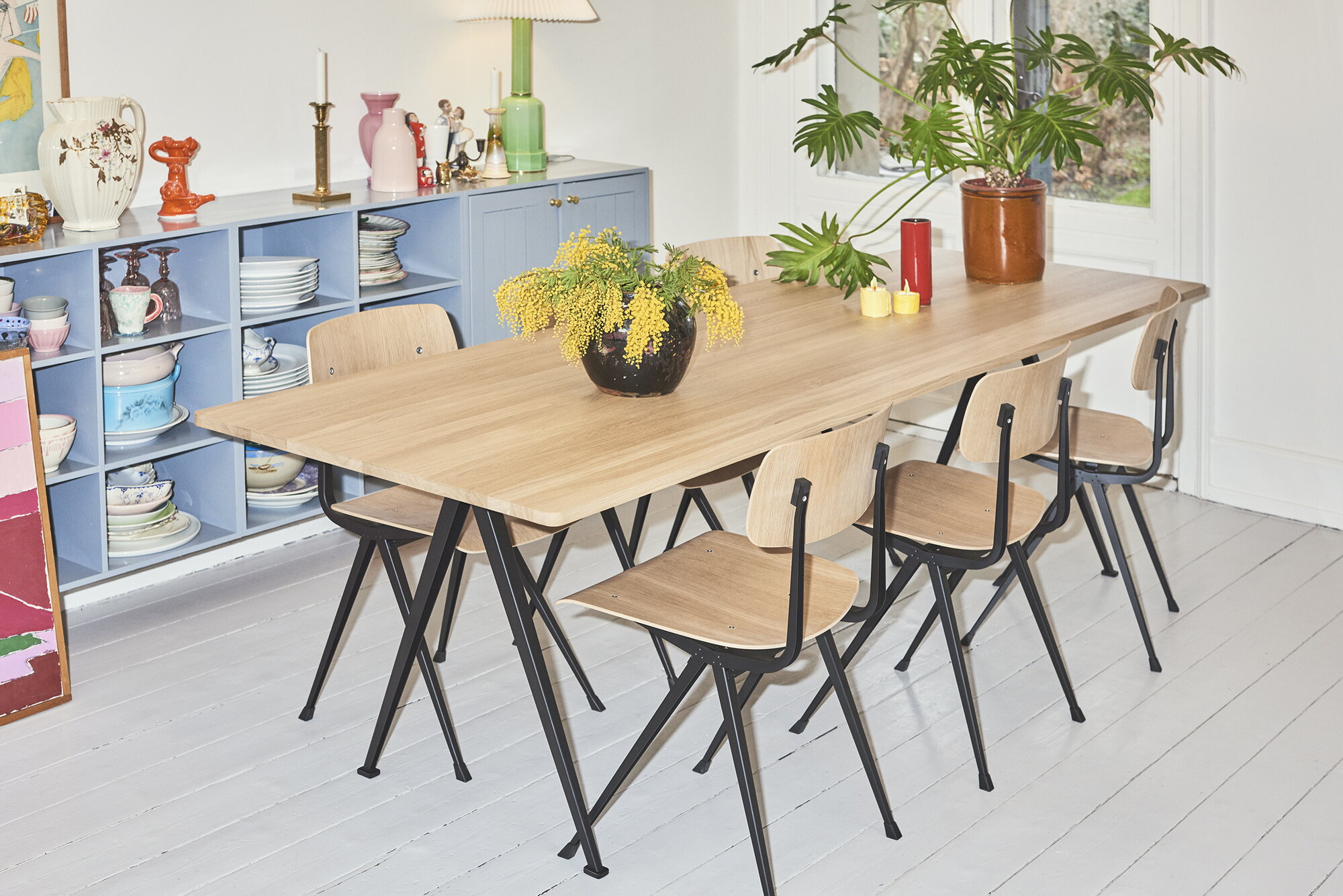 HAY Pyramid table 02, 190 x 85 cm, black - smoked oak | Finnish Design Shop