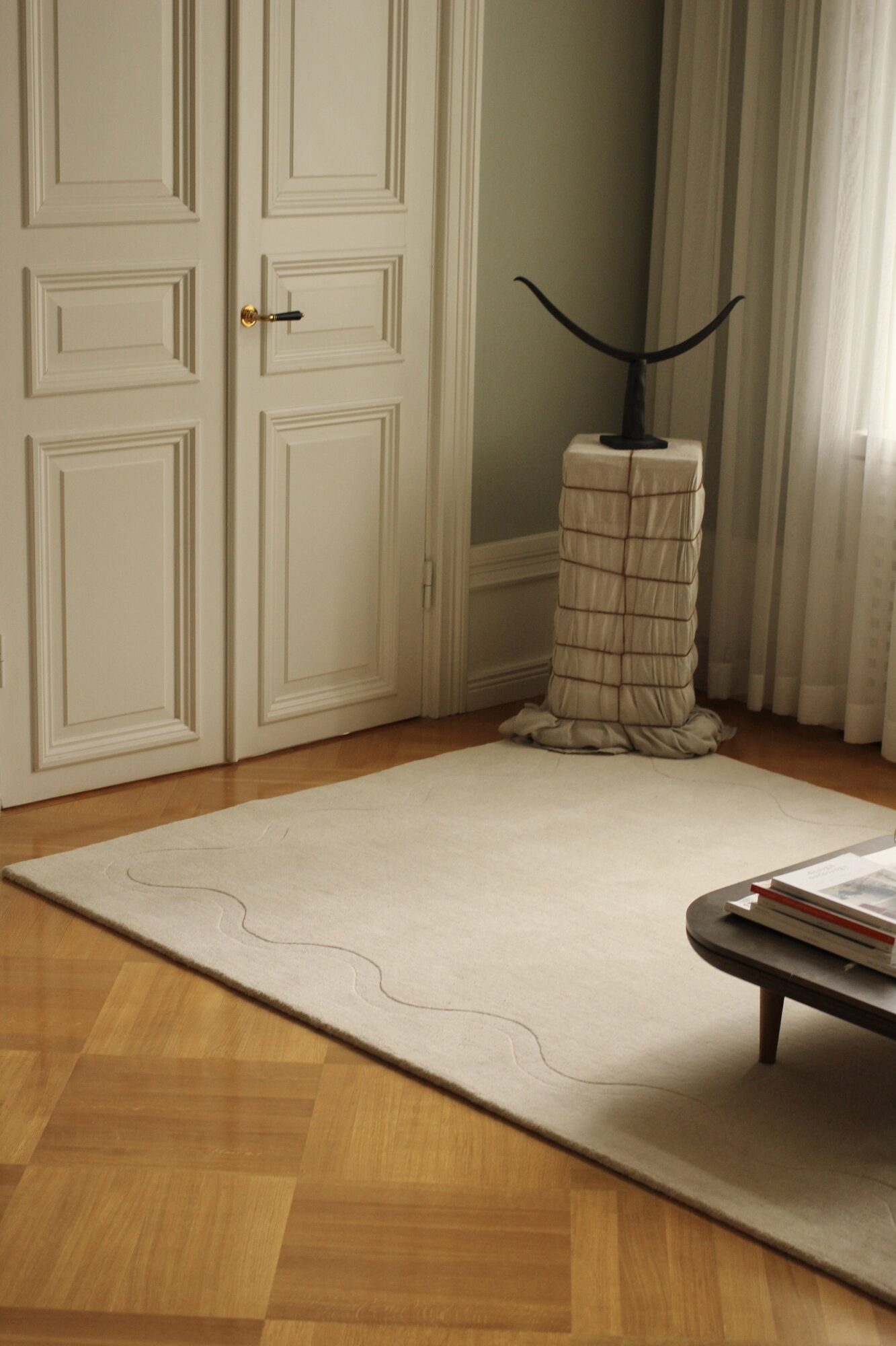 Woven Works Ribbon rug, white | Finnish Design Shop