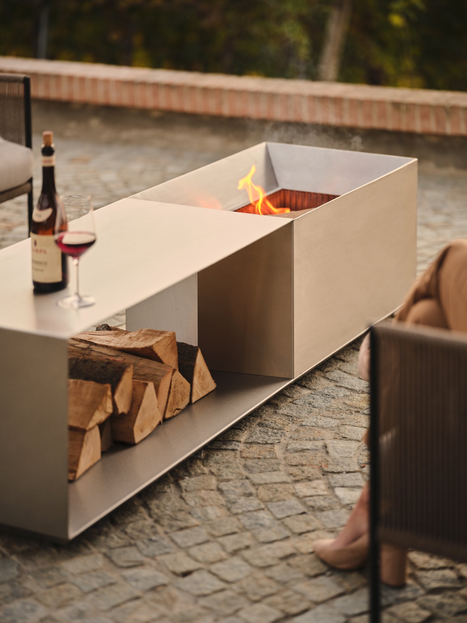 Röshults Brazier outdoor fire pit, stainless steel | Finnish Design Shop