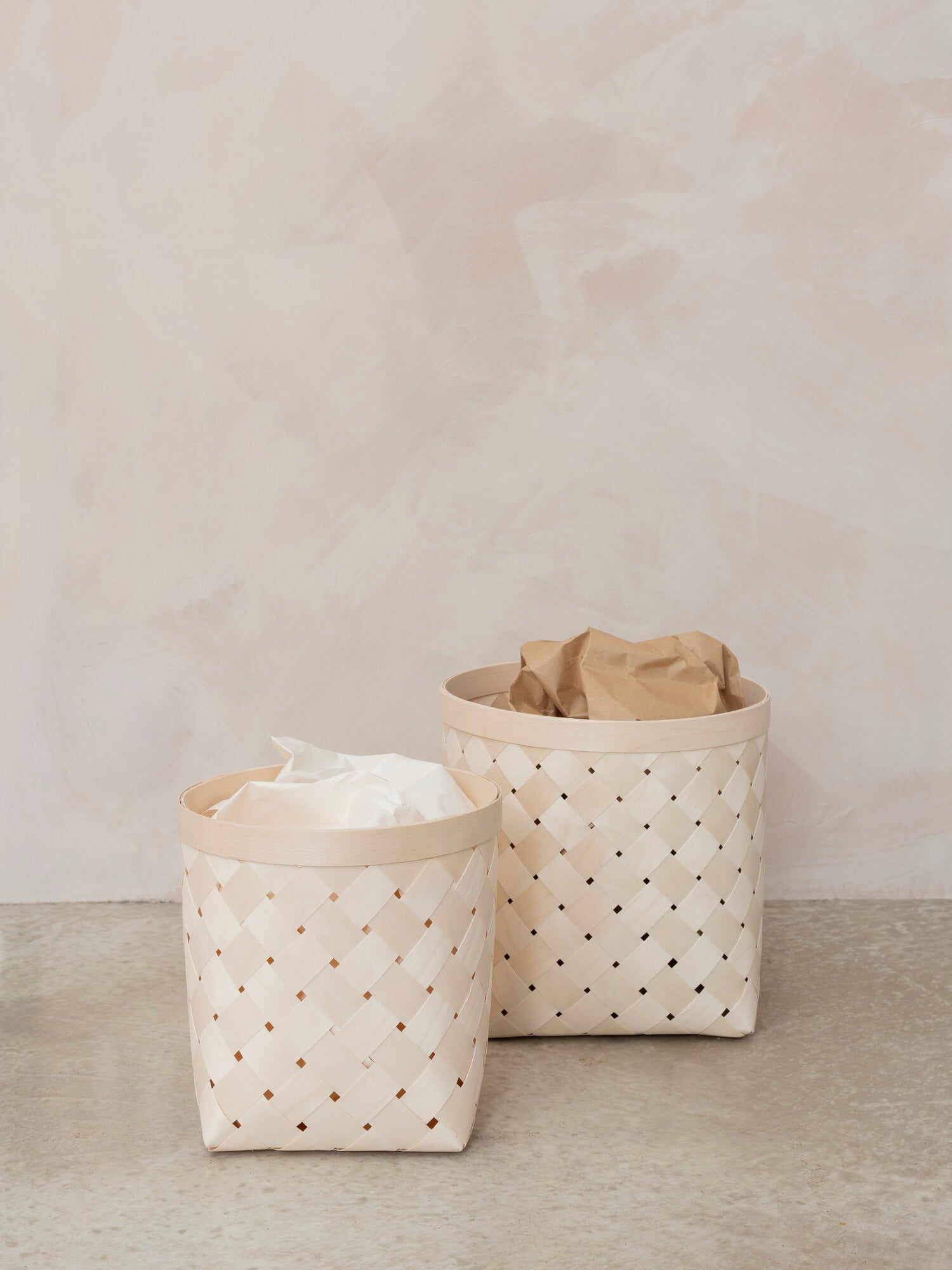 Verso Design Silva birch basket 3, natural birch | Finnish Design Shop