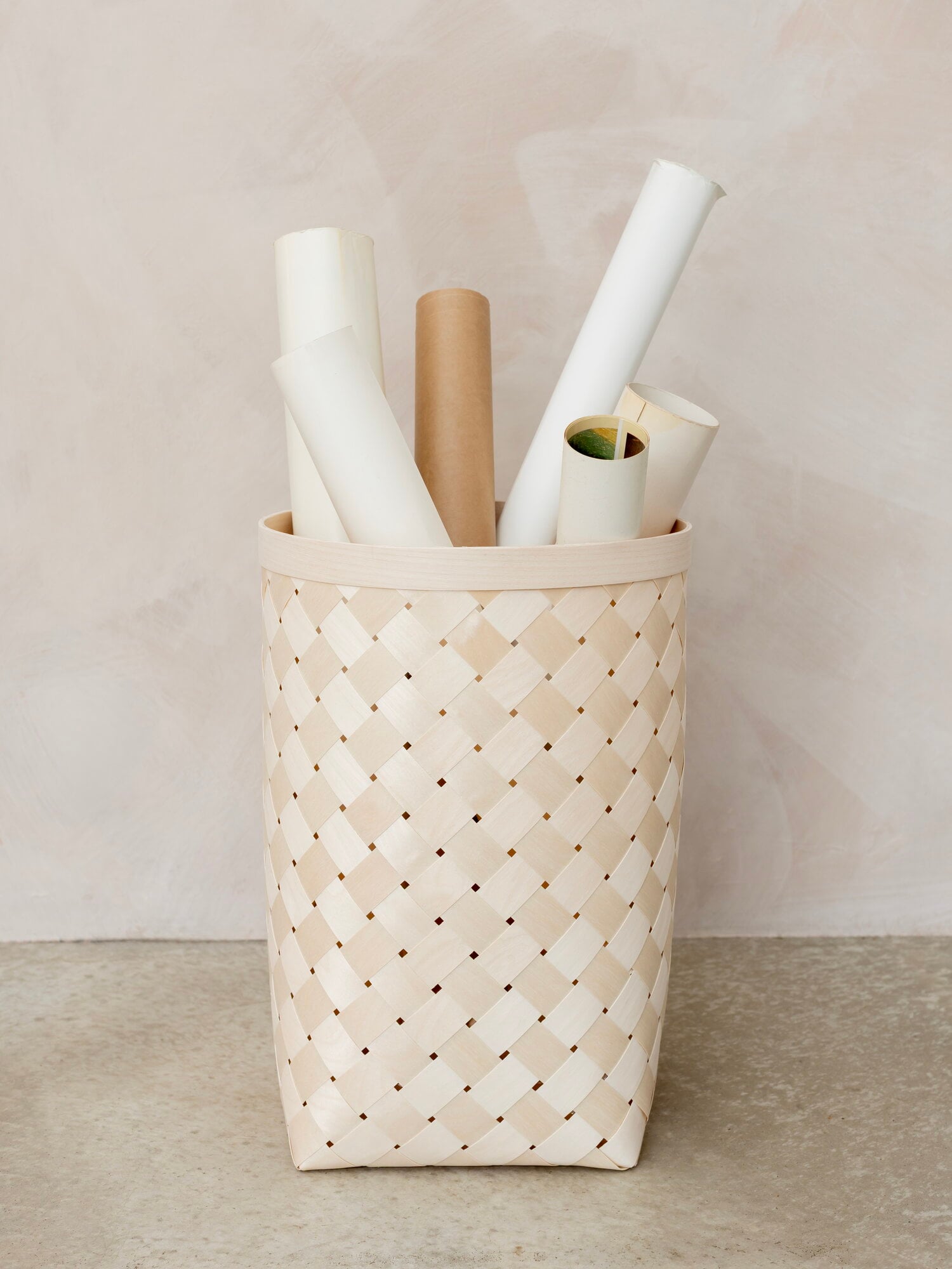 Verso Design Silva birch basket 5, natural birch | Finnish Design Shop