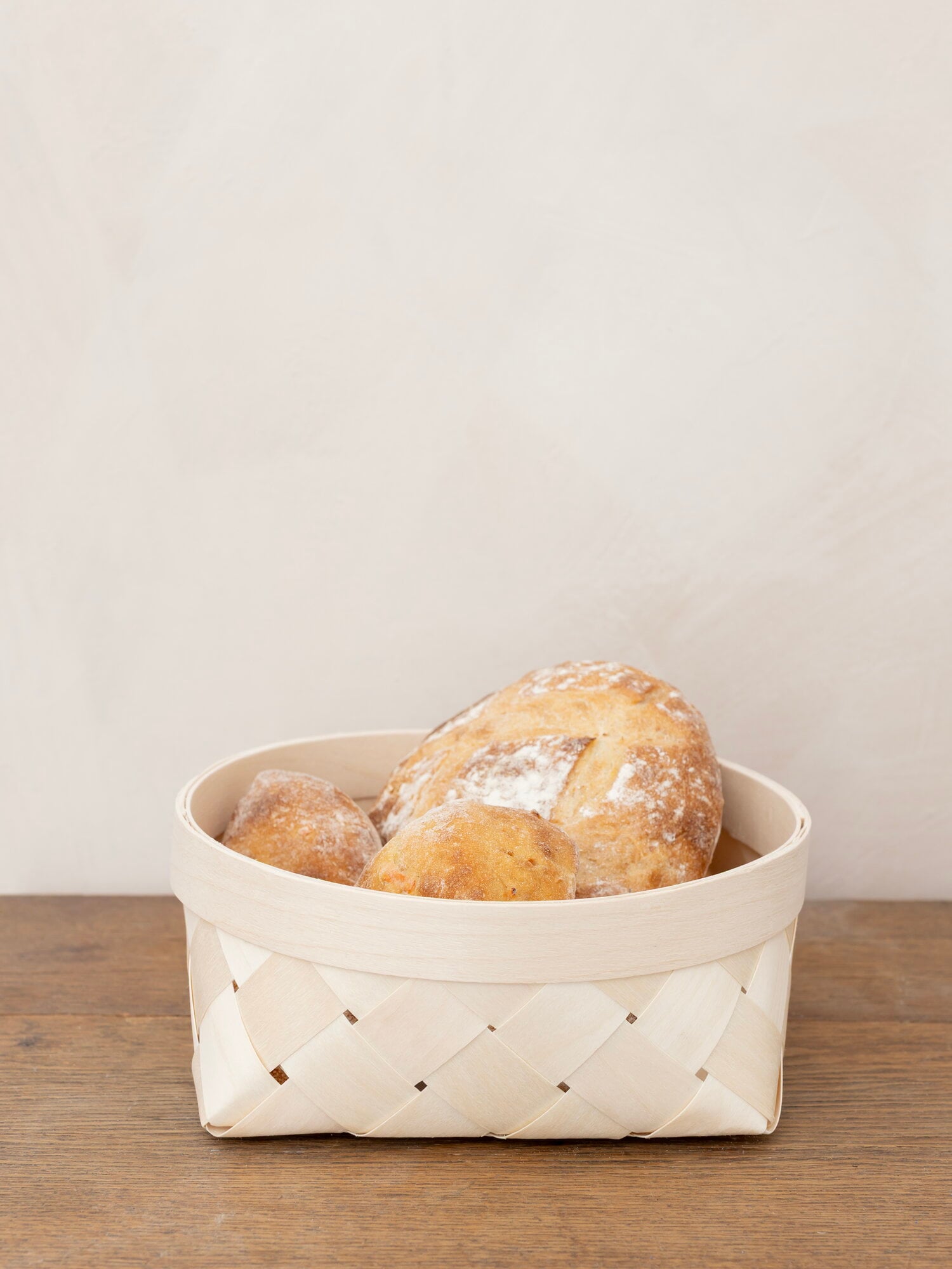 Verso Design Silva bread basket, M, natural birch | Finnish Design Shop