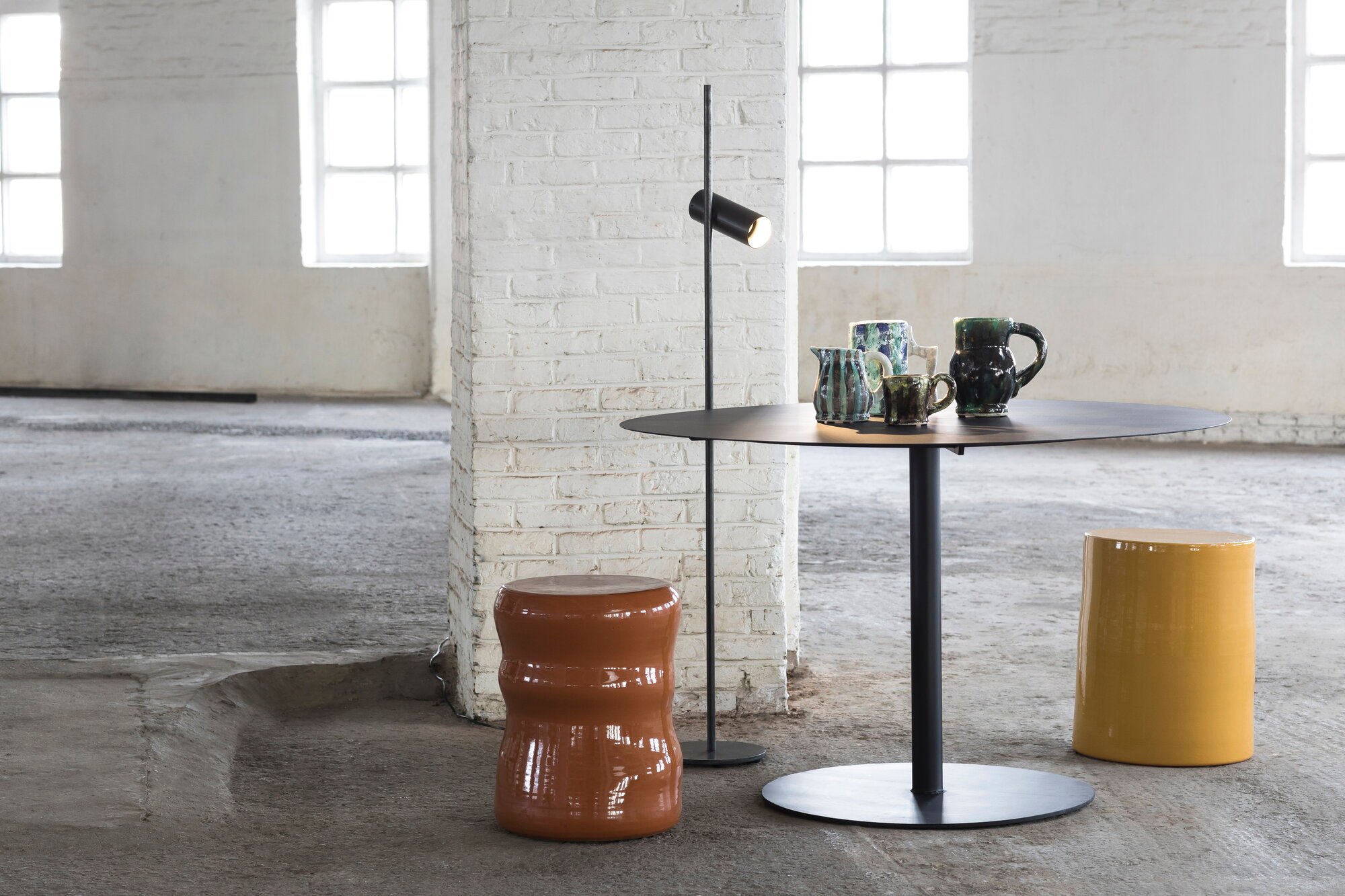 Serax Pawn side table, 46 cm, ochre | Finnish Design Shop