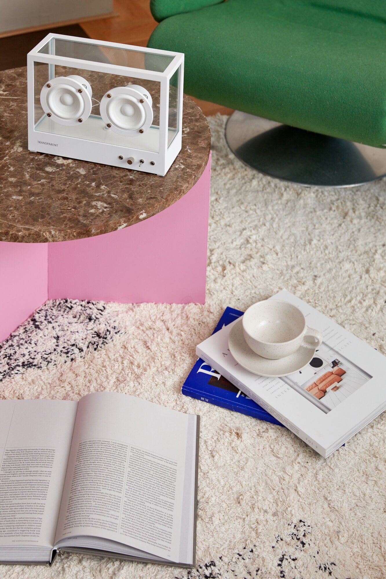 Transparent Small Transparent Speaker, white | Finnish Design Shop