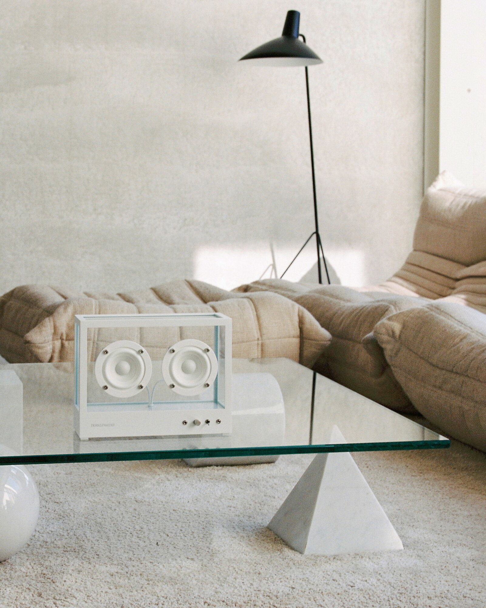 Transparent Small Transparent Speaker, white | Finnish Design Shop