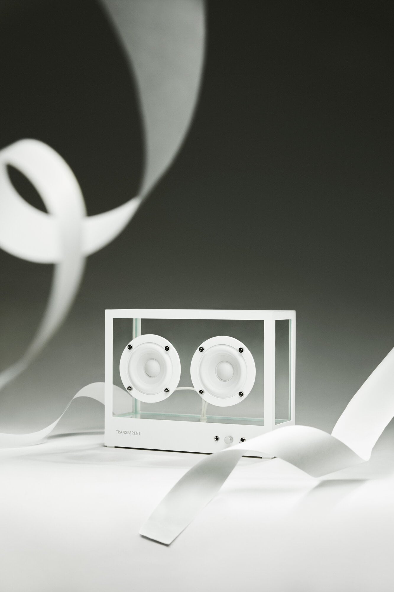 Transparent Small Transparent Speaker, white | Finnish Design Shop