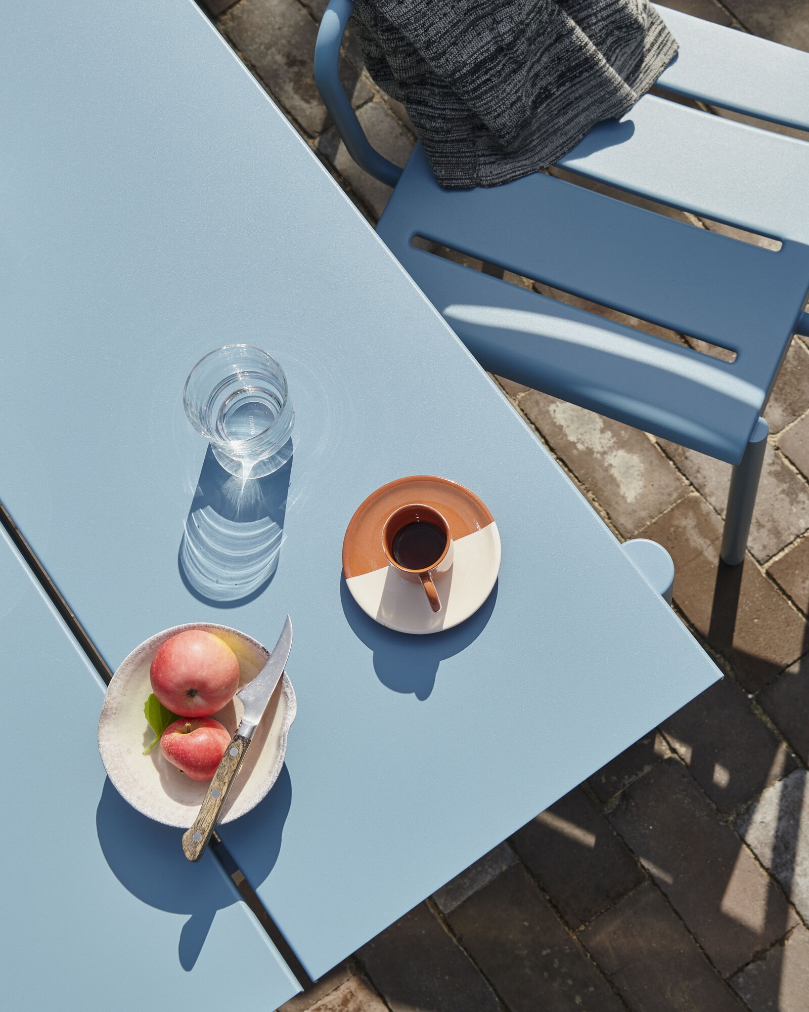 Muuto Linear Steel table, 200 x 75 cm, pale blue | Finnish Design Shop