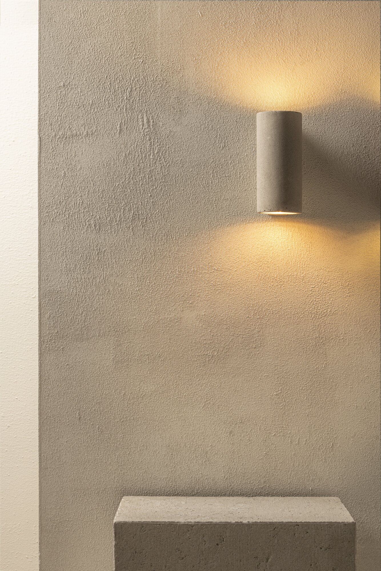 Serax Primary Shape °3 wall lamp, concrete | Finnish Design Shop