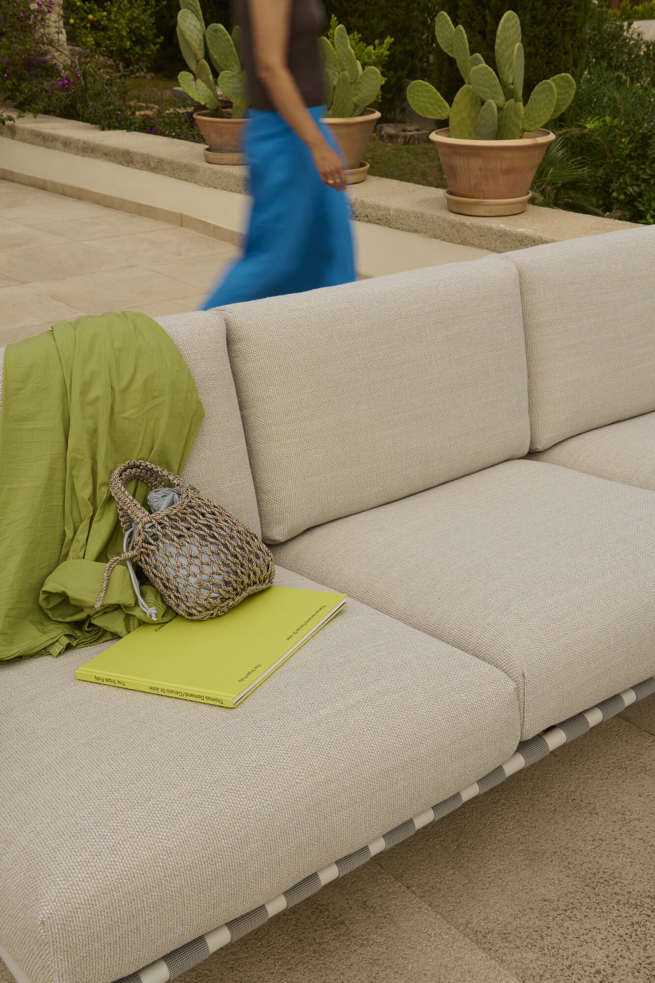 Muuto Settle Outdoor sohva, 3-istuttava, Laze 1 - harmaa | Finnish ...