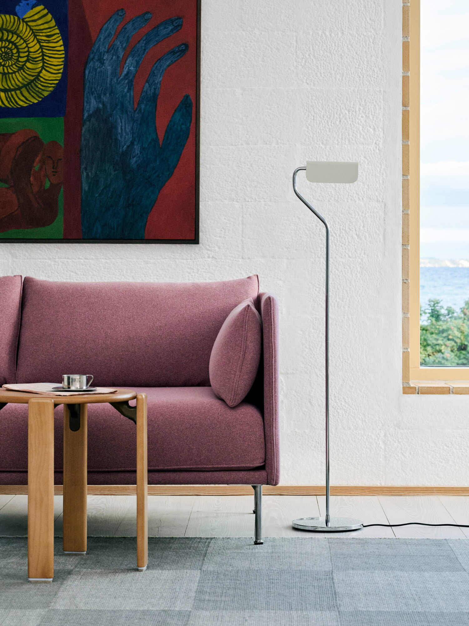HAY Apex floor lamp, oyster white | Finnish Design Shop