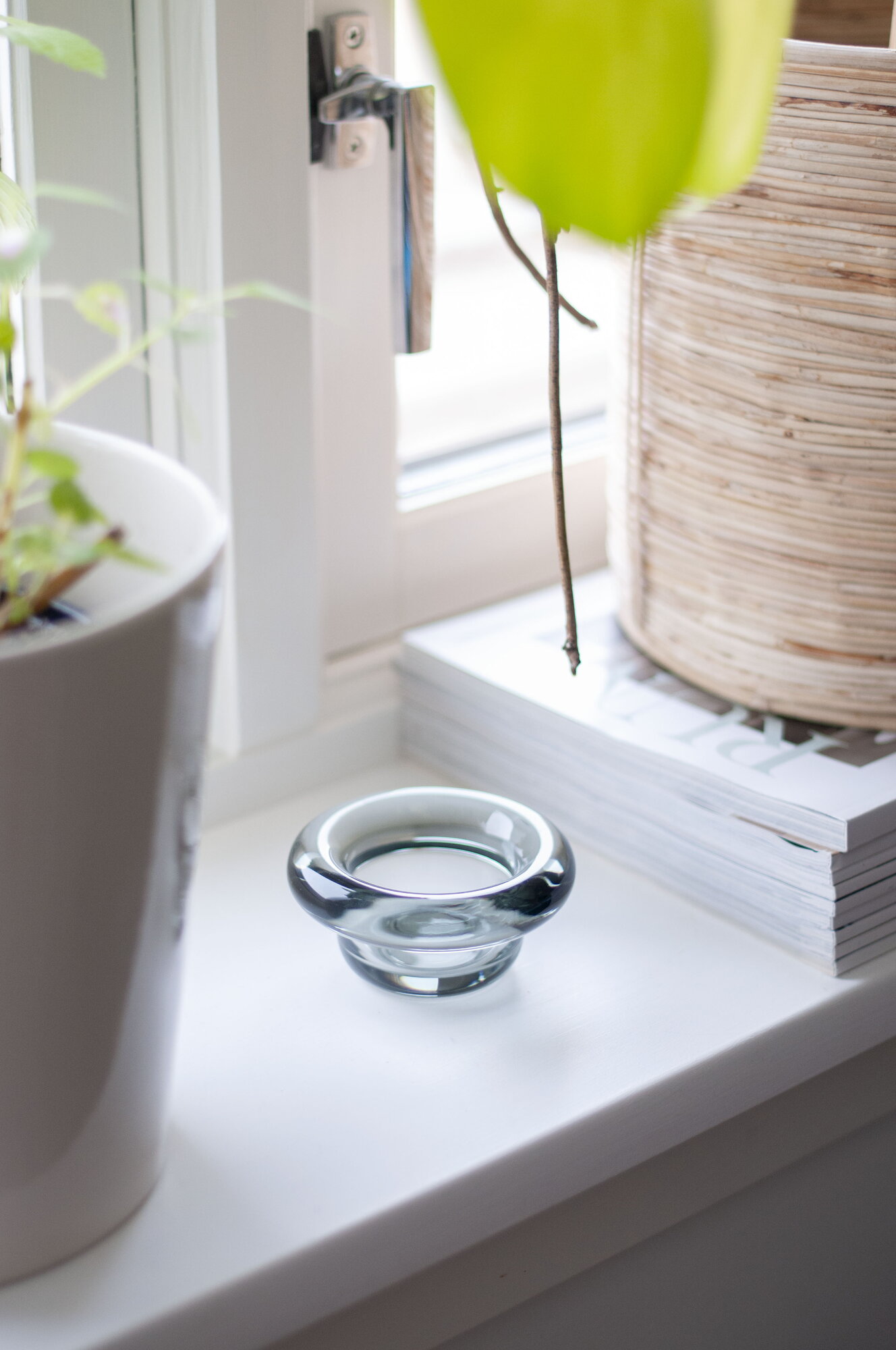 Nedre Foss Sirkel tealight holder, light grey | Finnish Design Shop