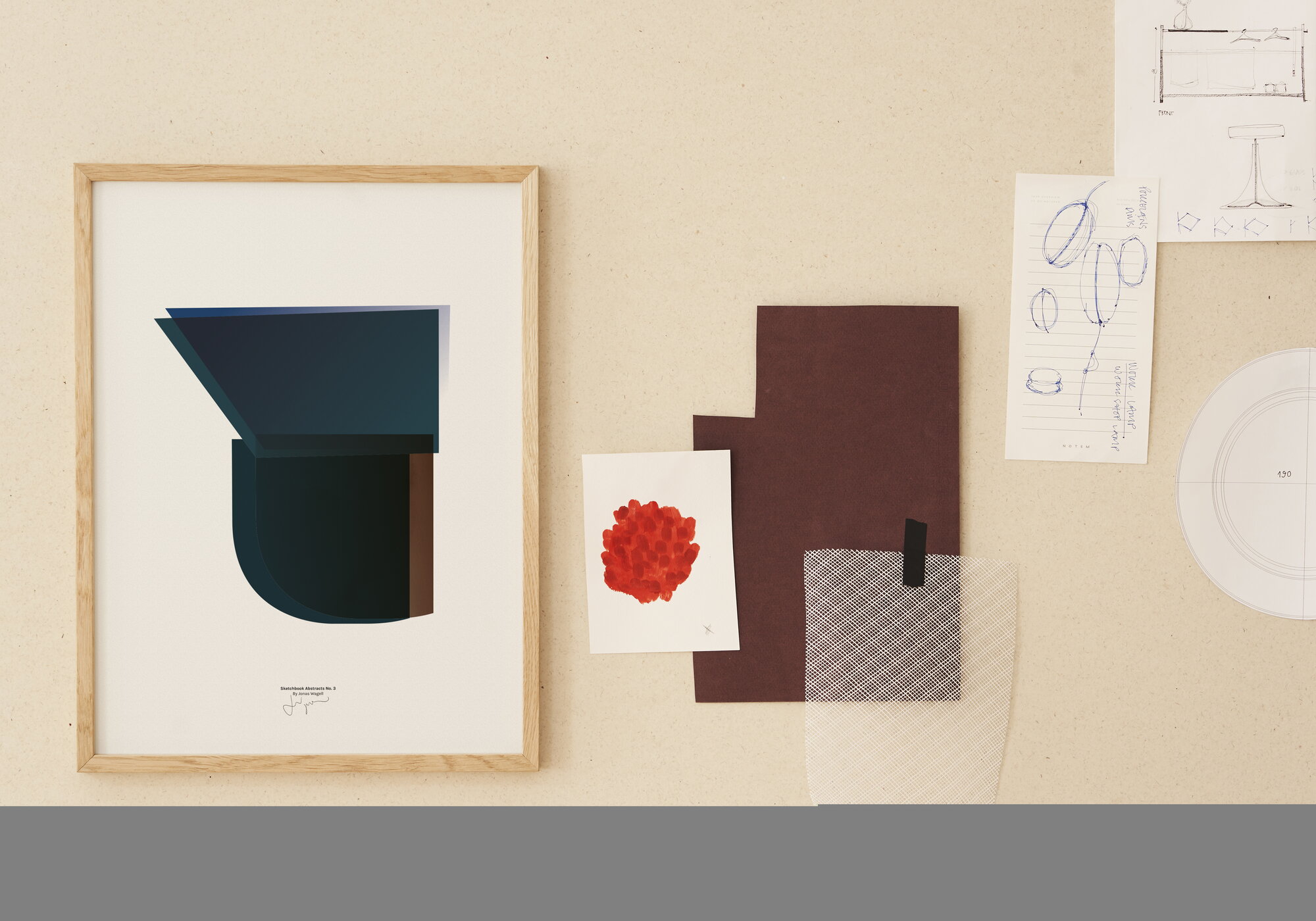 Paper Collective Sketchbook Abstracts 03 poster | Finnish Design Shop