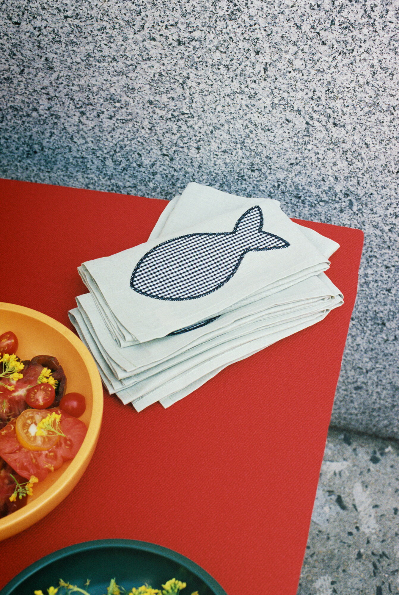 HAY Sobremesa napkin, 4 pcs, green | Finnish Design Shop UK