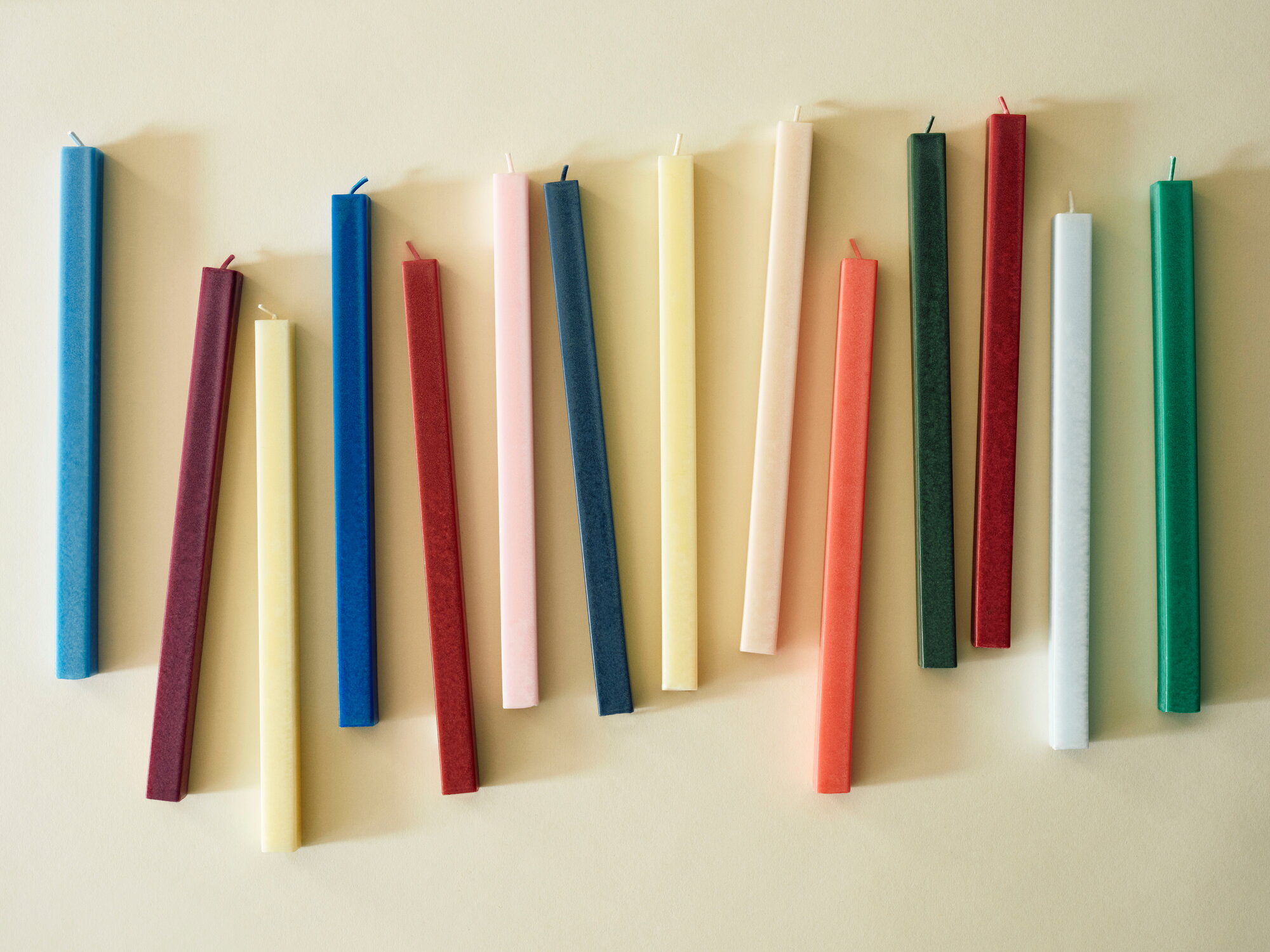 HAY Square candle, 4 pcs, reds - bordeaux | Finnish Design Shop UK