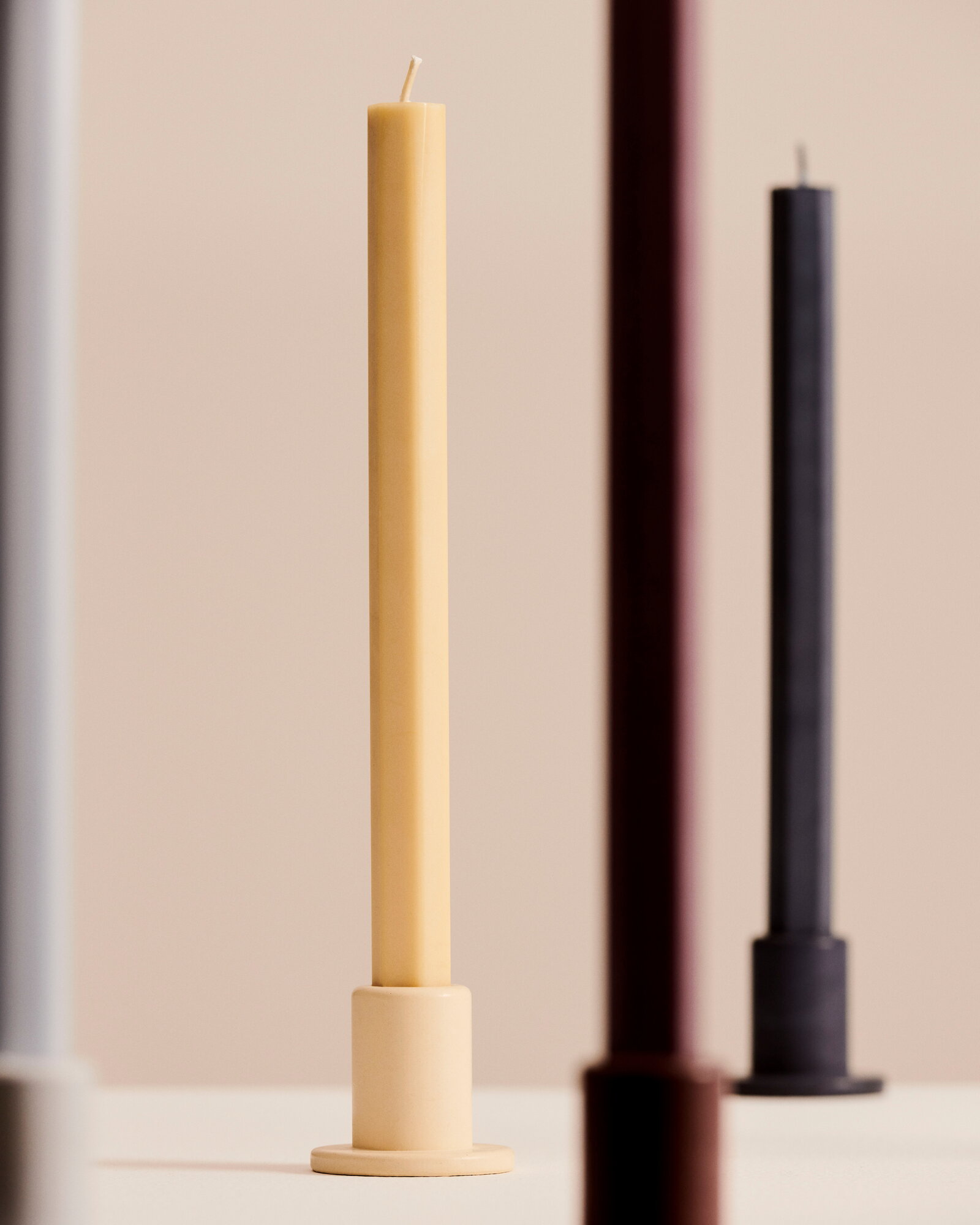 HAY Square candle, bordeaux | Finnish Design Shop