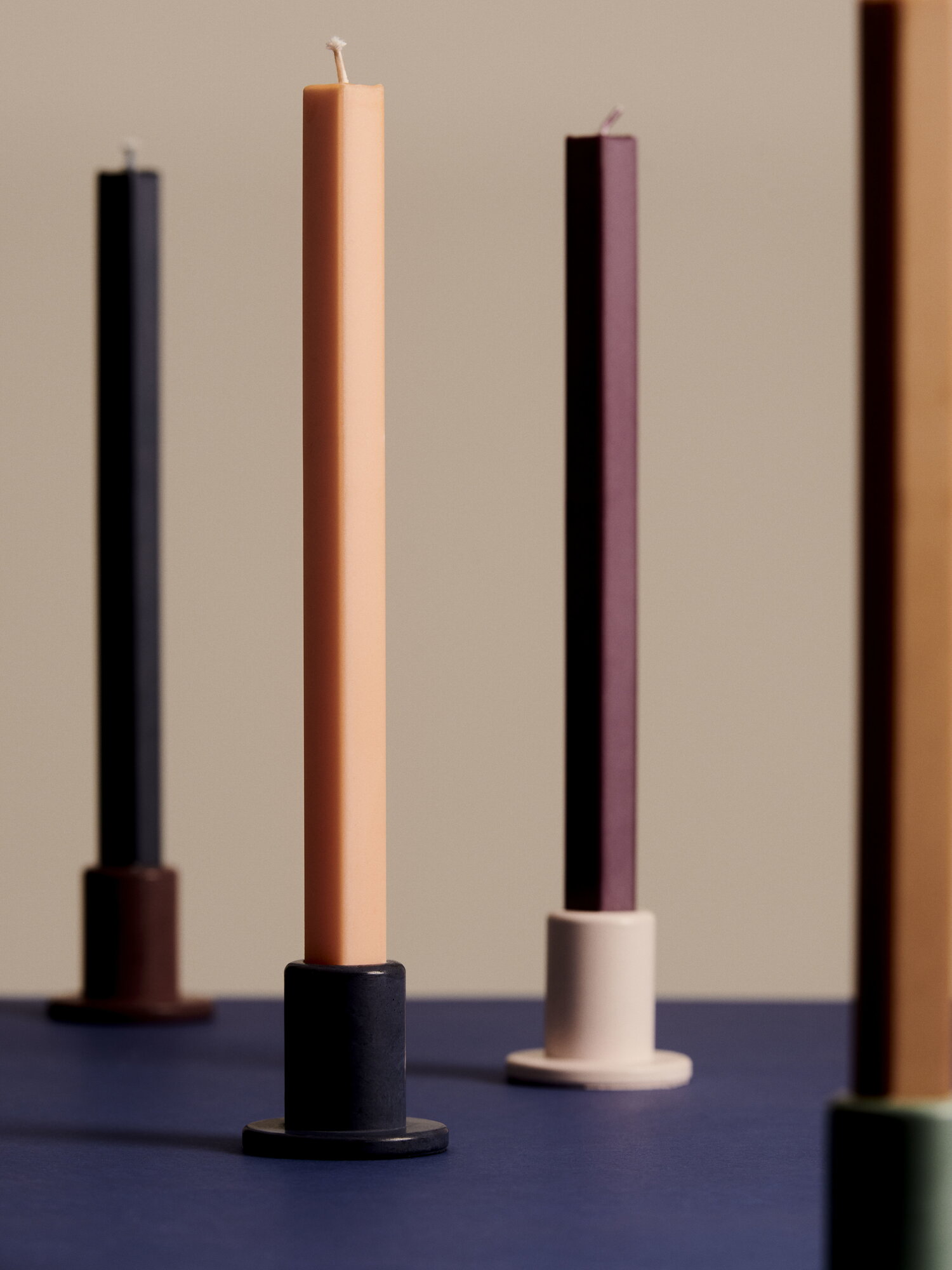 HAY Square candle, bordeaux | Finnish Design Shop