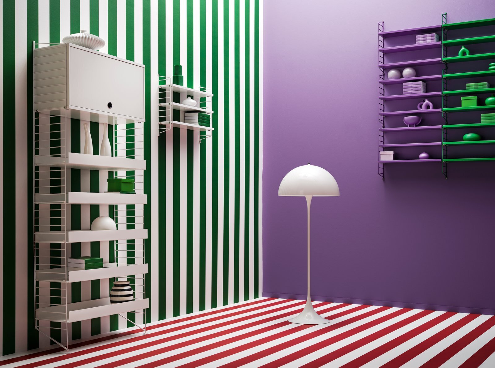 String Furniture Armadietto String con anta a ribalta, 58 x 30 cm ...