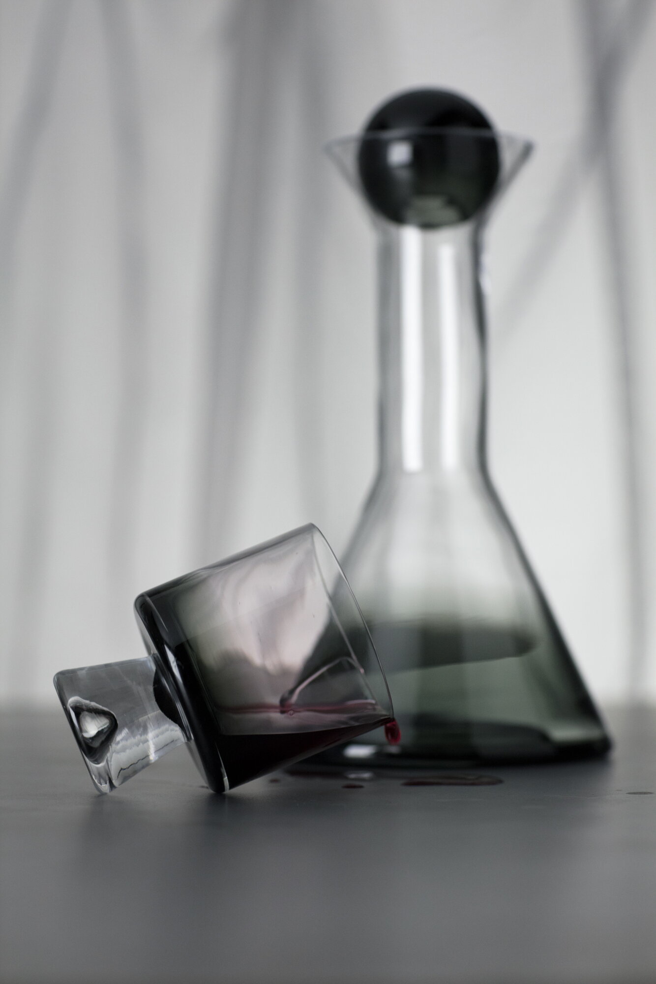 Tom Dixon Tank low ball glass, 2 pcs, black | Finnish Design Shop