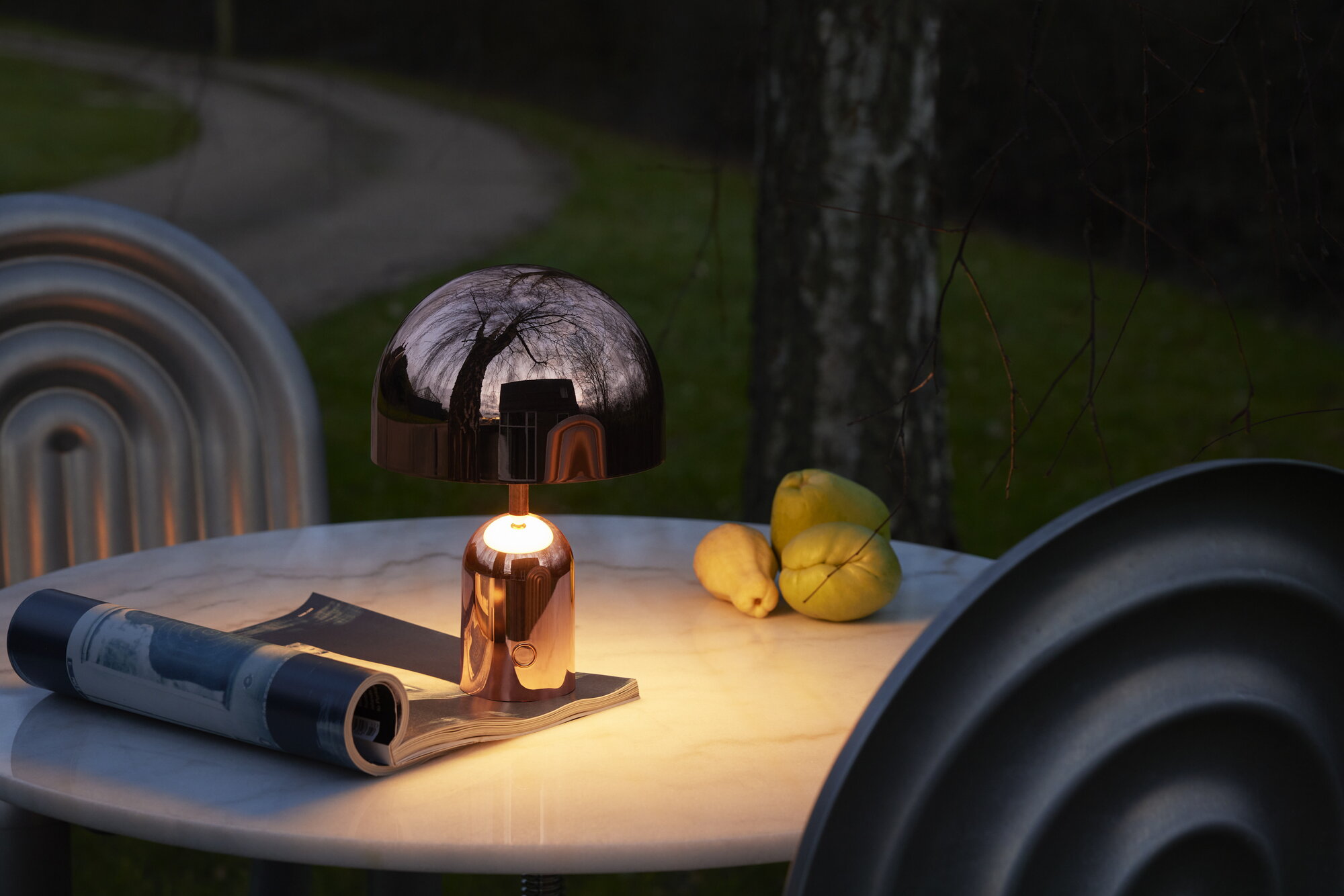Tom Dixon Bell portable LED table lamp, copper | Finnish Design Shop