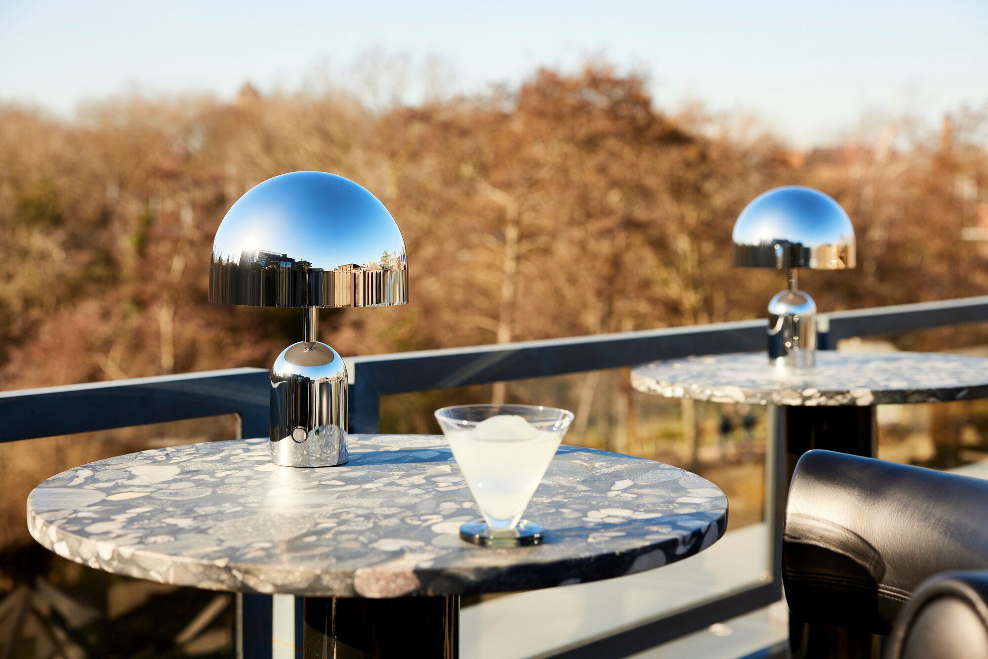 Tom Dixon Bell portable LED table lamp, silver | Finnish Design Shop UK