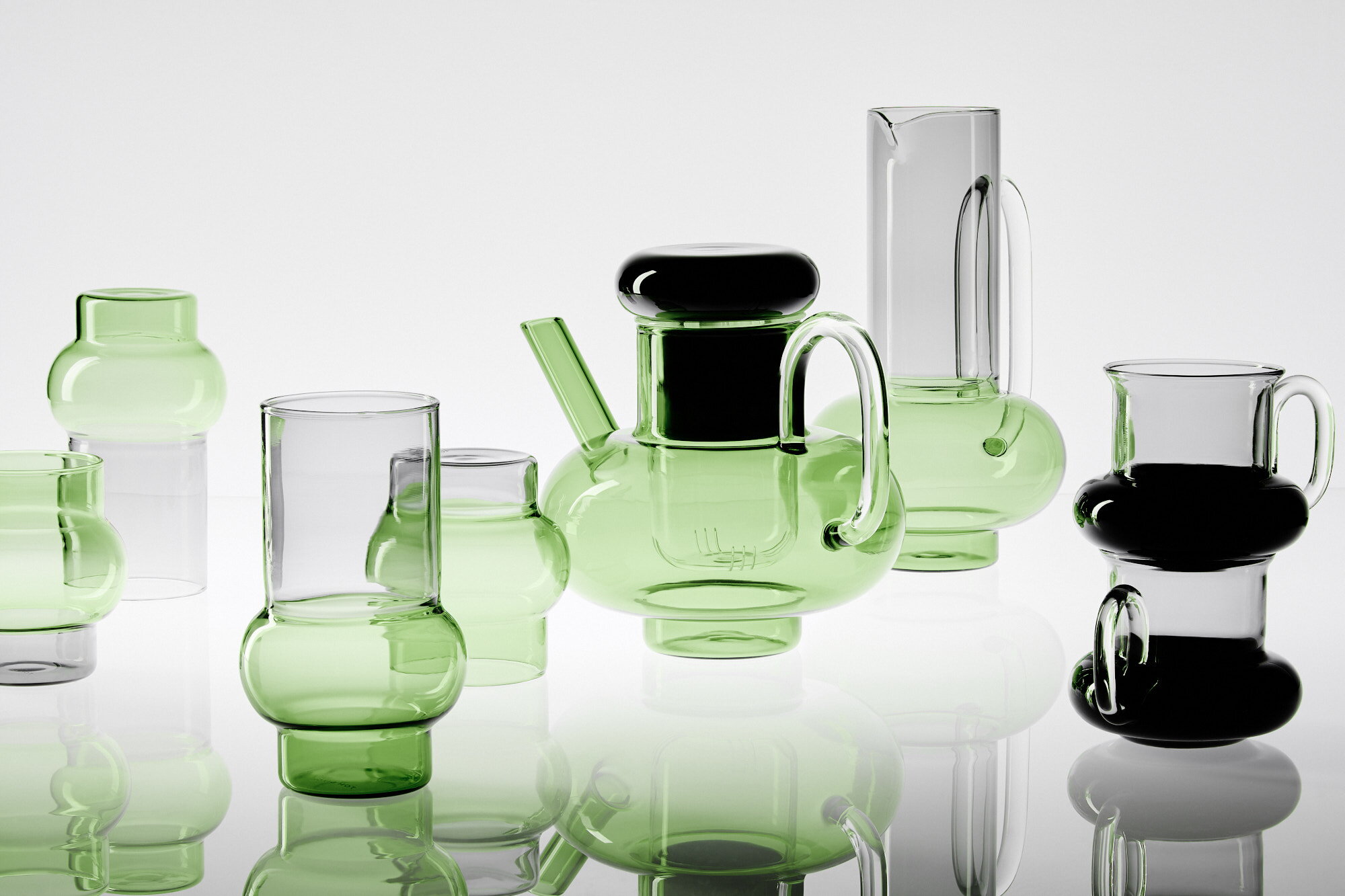 Tom Dixon Bump brocca, verde | Finnish Design Shop