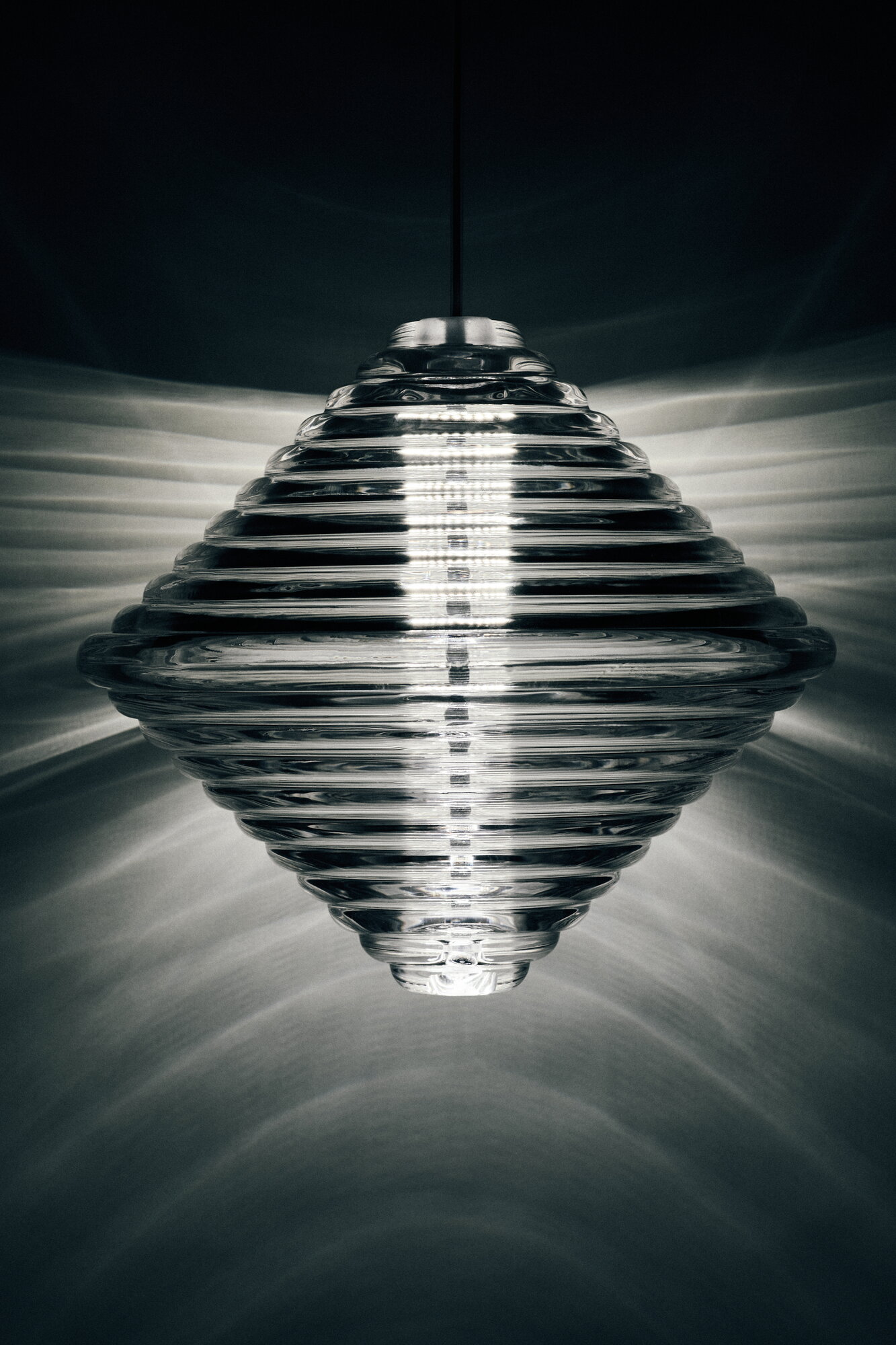 Tom Dixon Press Cone LED pendant, 2700K, clear | Finnish Design Shop