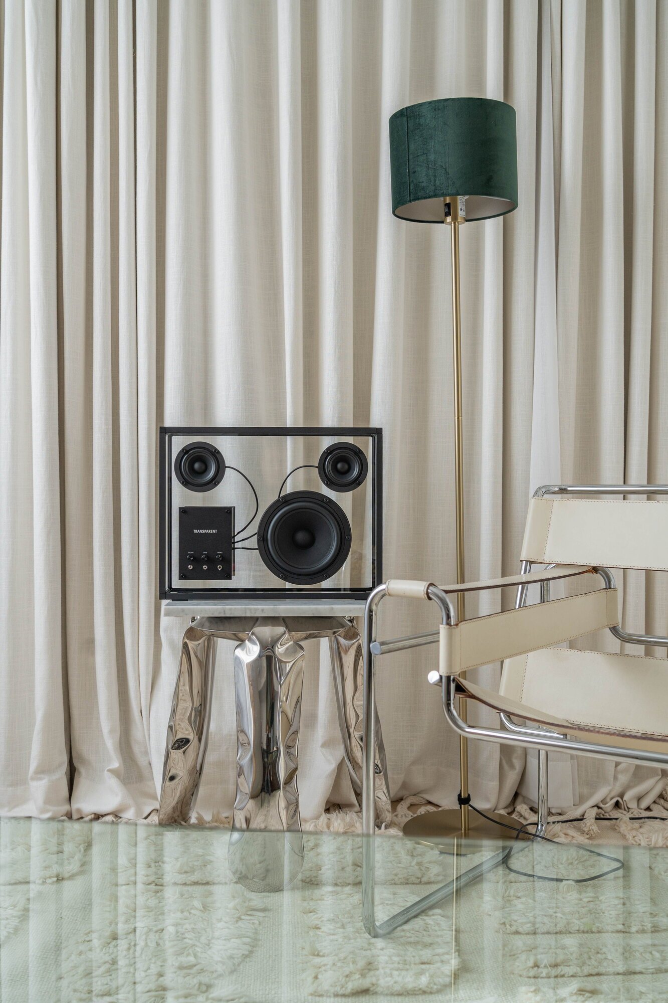 Transparent Speaker, black | Finnish Design Shop