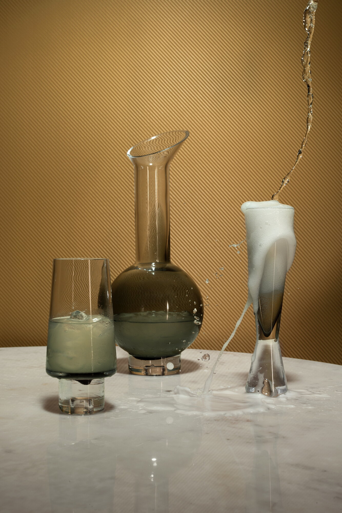 Tom Dixon Tank high ball glass, 2 pcs, black | Finnish Design Shop