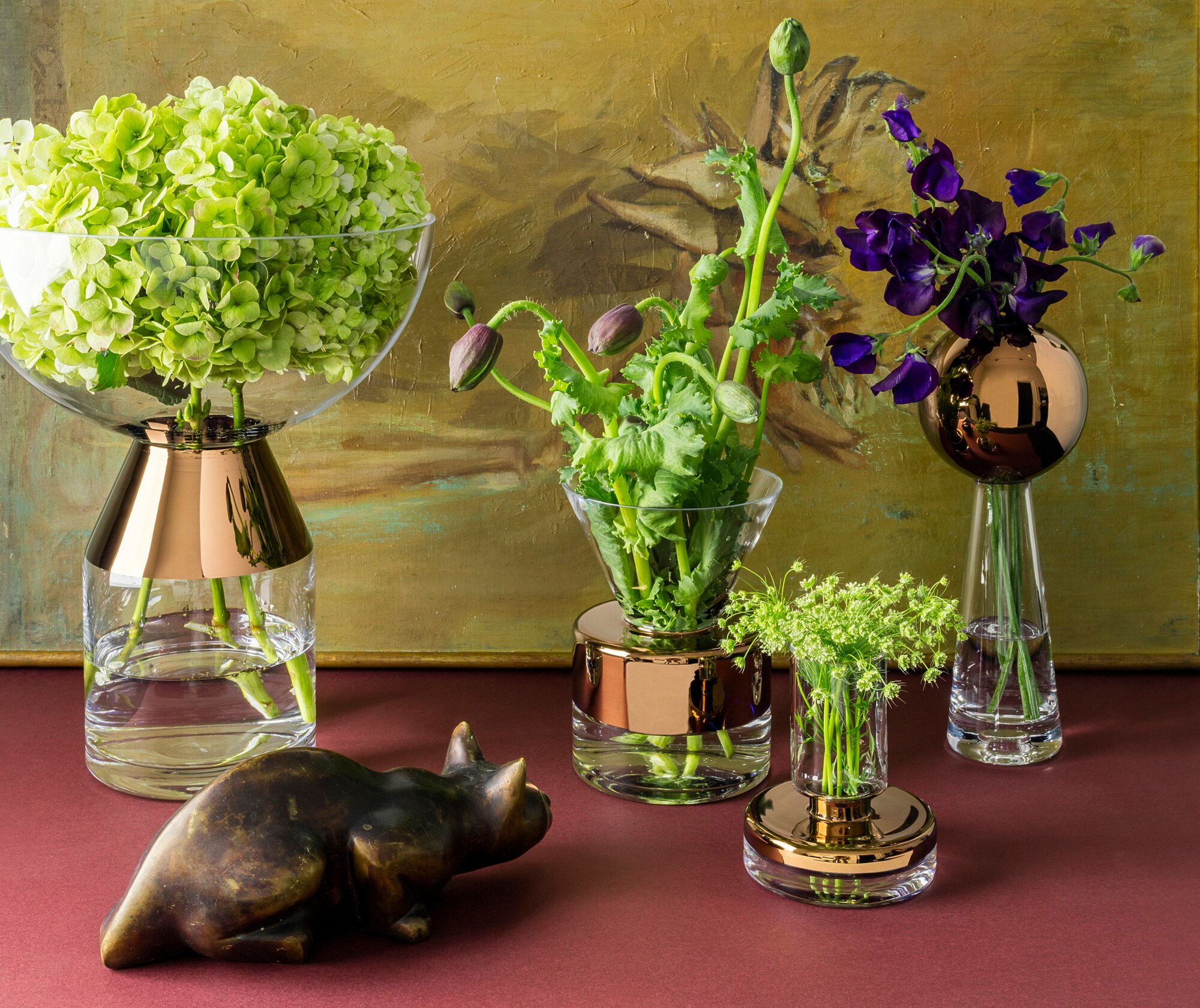 Tom Dixon Tank vaso, medio, rame | Finnish Design Shop