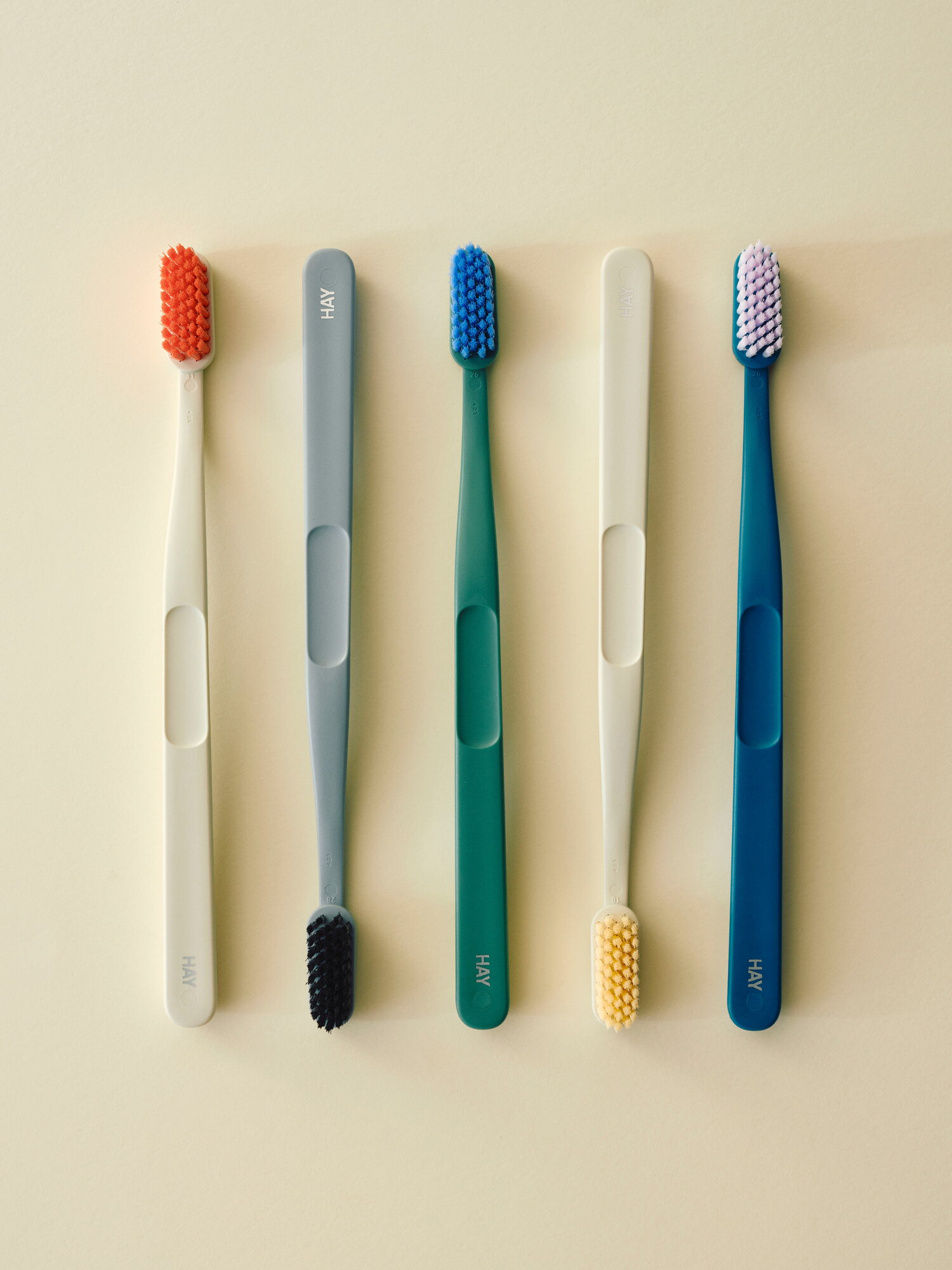 HAY Tann toothbrush, blue grey - black | Finnish Design Shop