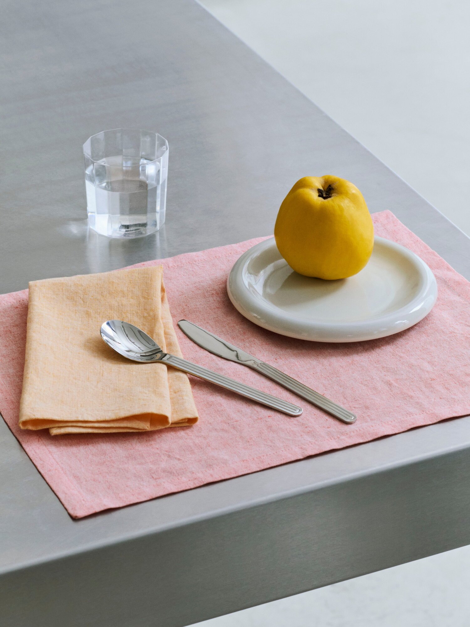 HAY Tavolo napkin/placemat, set of 4, soft yellow | Finnish Design Shop UK