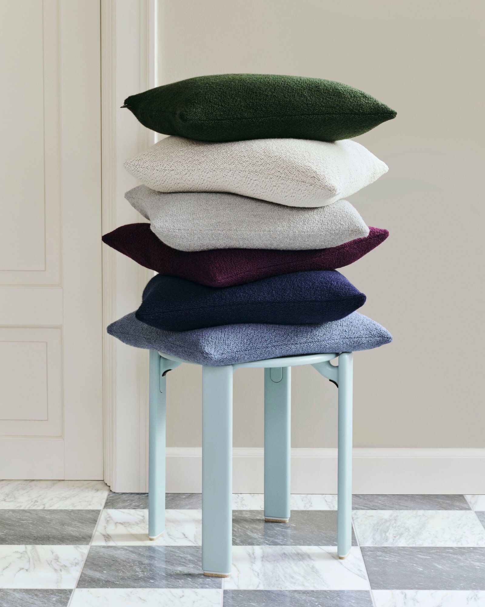 HAY Texture cushion, blue black | Finnish Design Shop UK