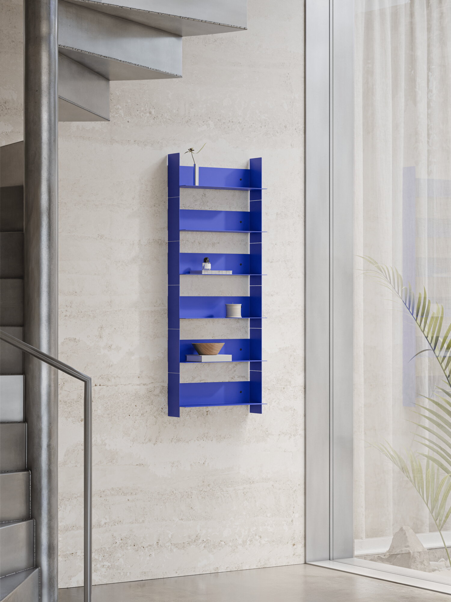 TIPTOE PLI shelf, 45 cm, Klein blue | Finnish Design Shop