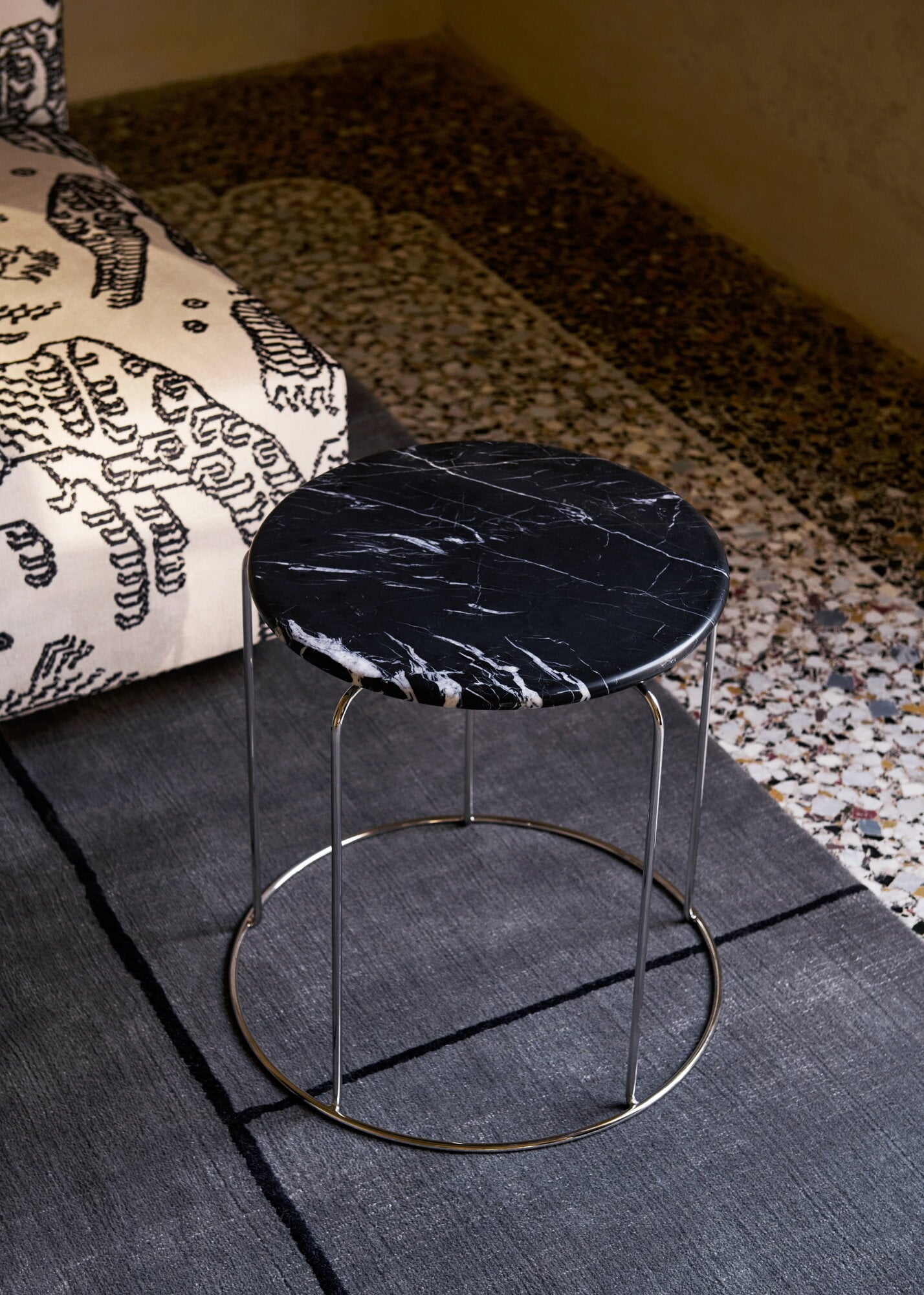 &Tradition Wire Stool VP11 top, Nero Marquina marble | Finnish Design Shop