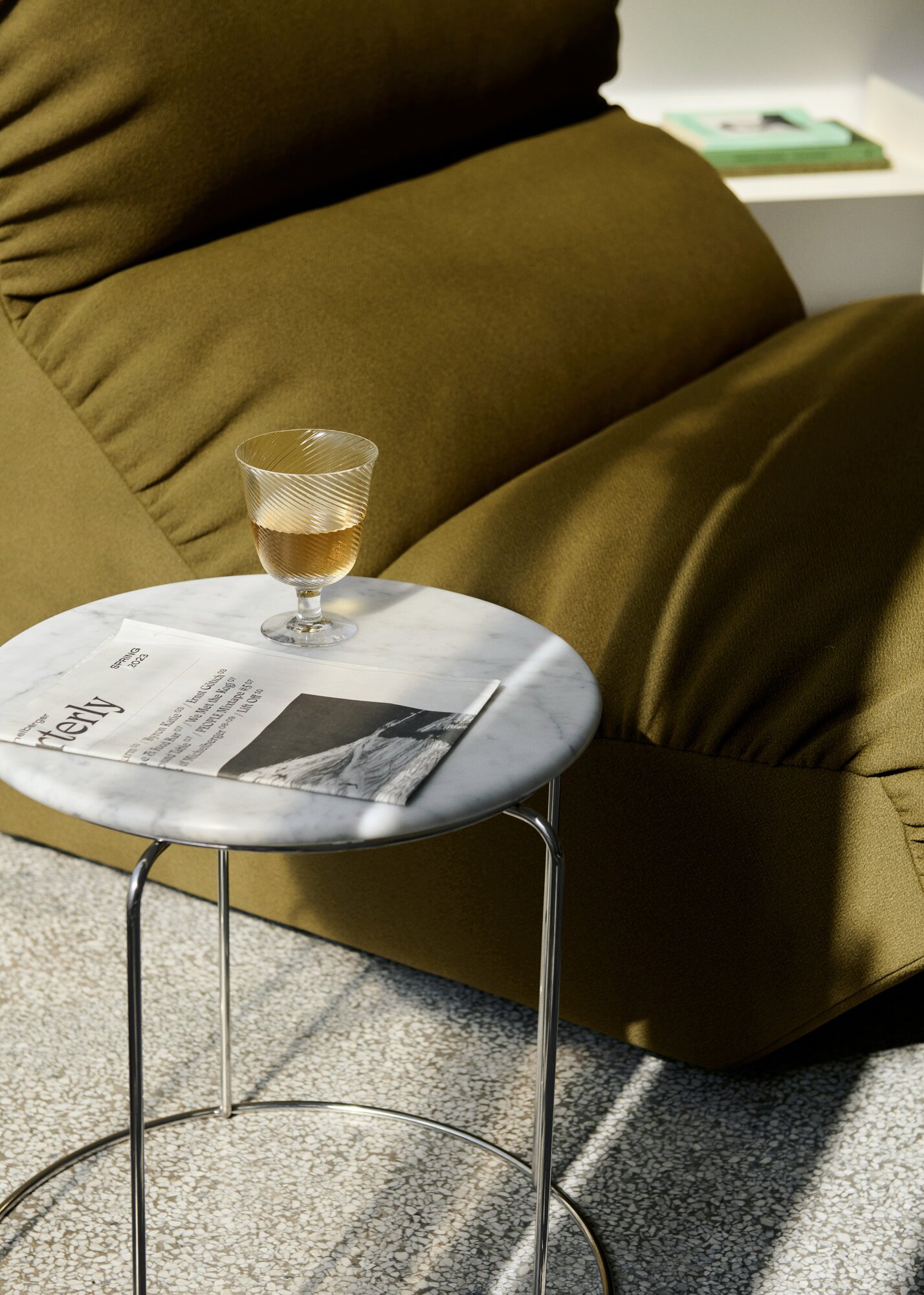 &Tradition Wire Stool VP11 top, Bianco Carrara marble | Finnish Design Shop