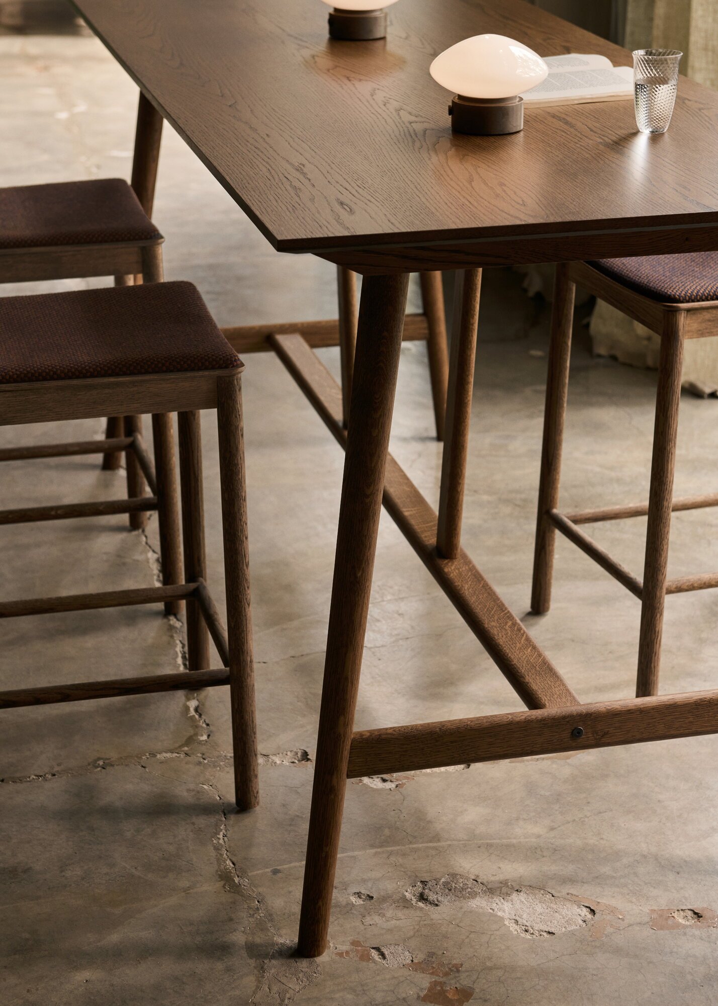 &Tradition In Between SK26 counter table, 190 x 80 cm, smoked oak ...