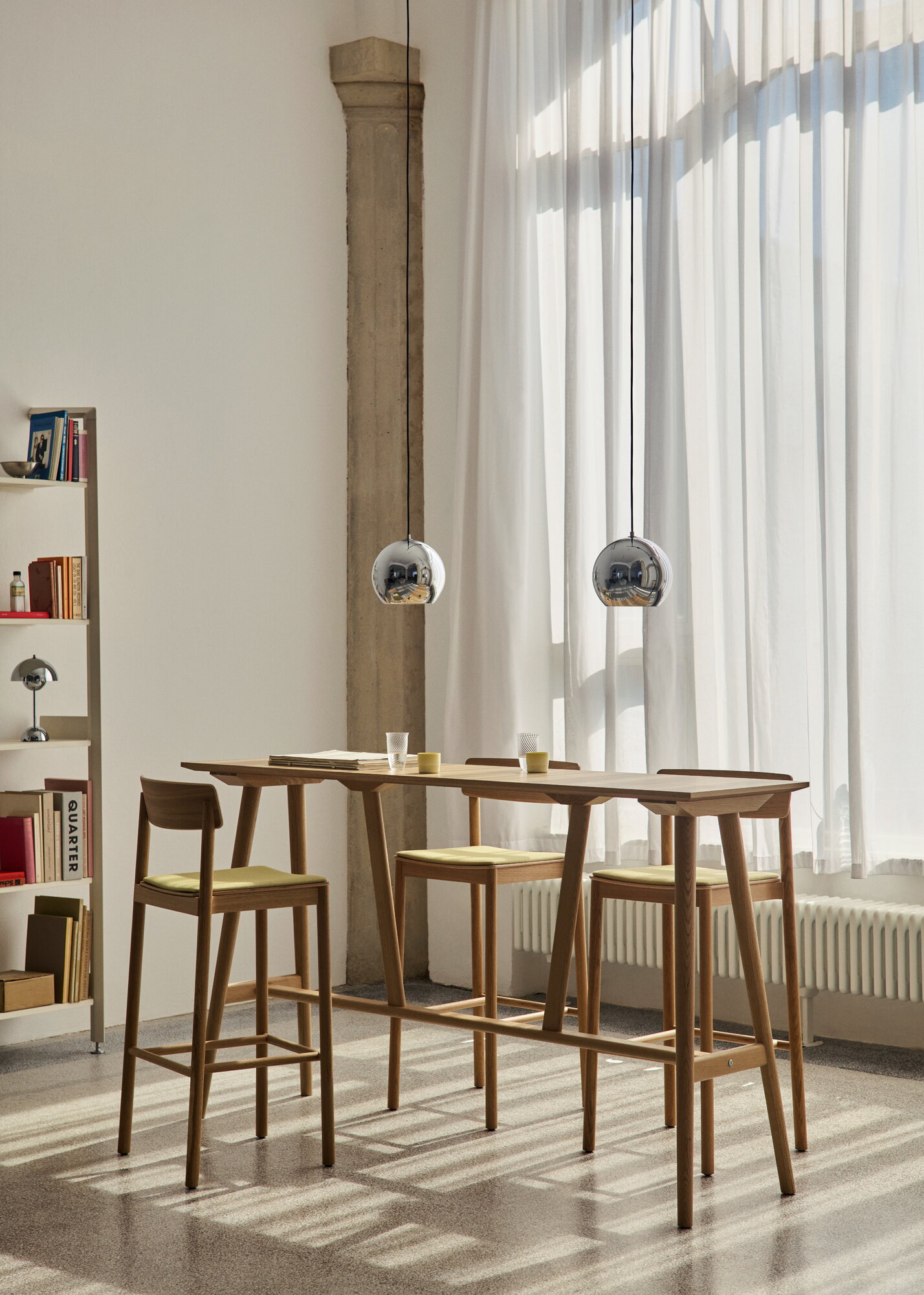 &Tradition In Between SK27 bar table, 190 x 50 cm, oak | Finnish Design ...