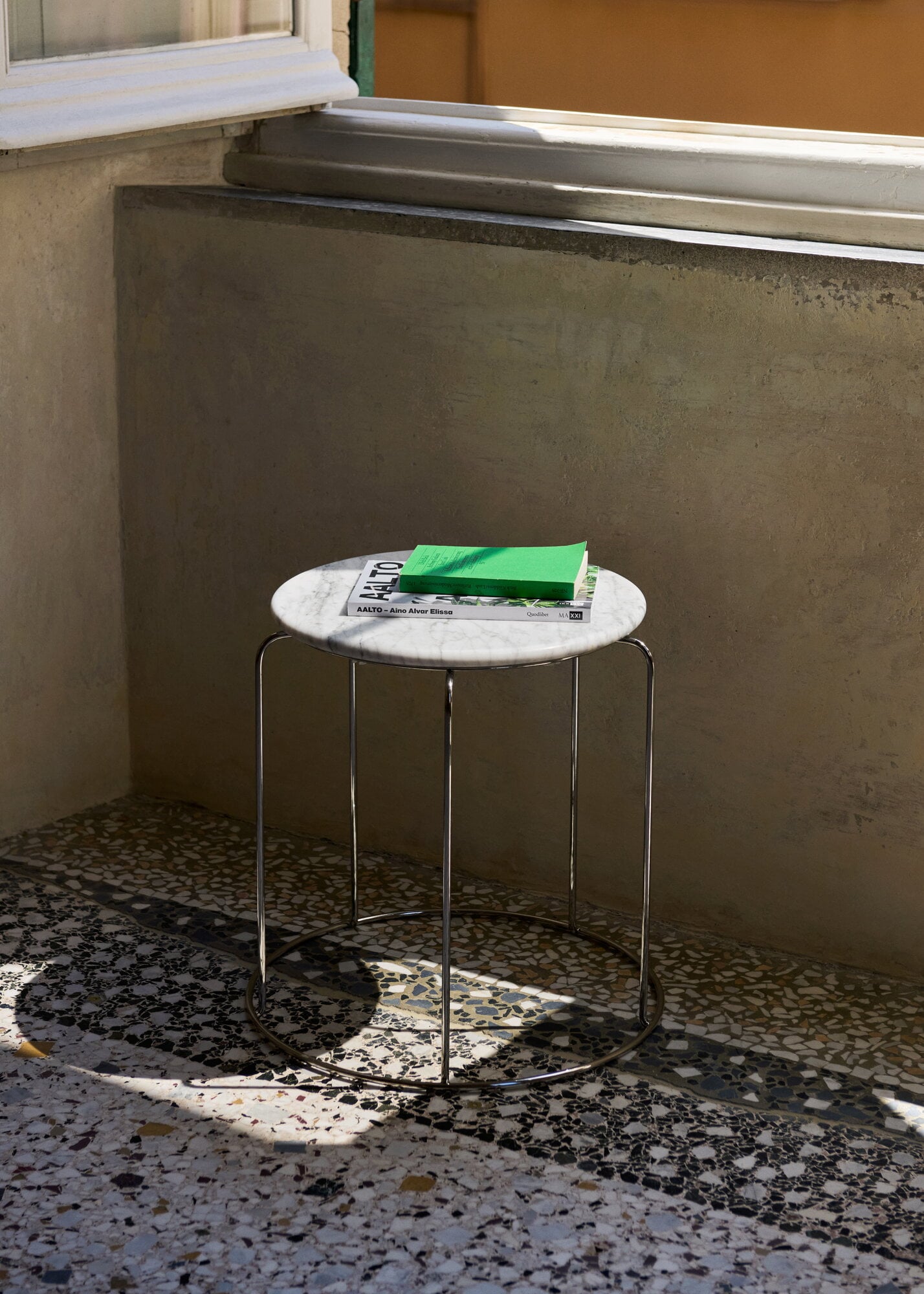 &Tradition Wire Stool VP11 top, Bianco Carrara marble | Finnish Design Shop