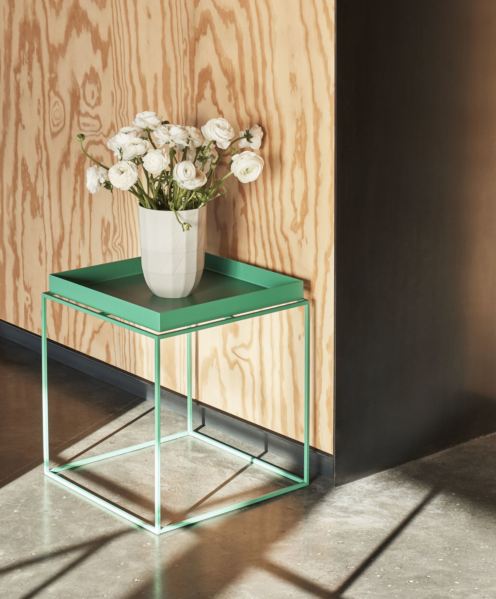 HAY Tray table medium square, peppermint | Finnish Design Shop