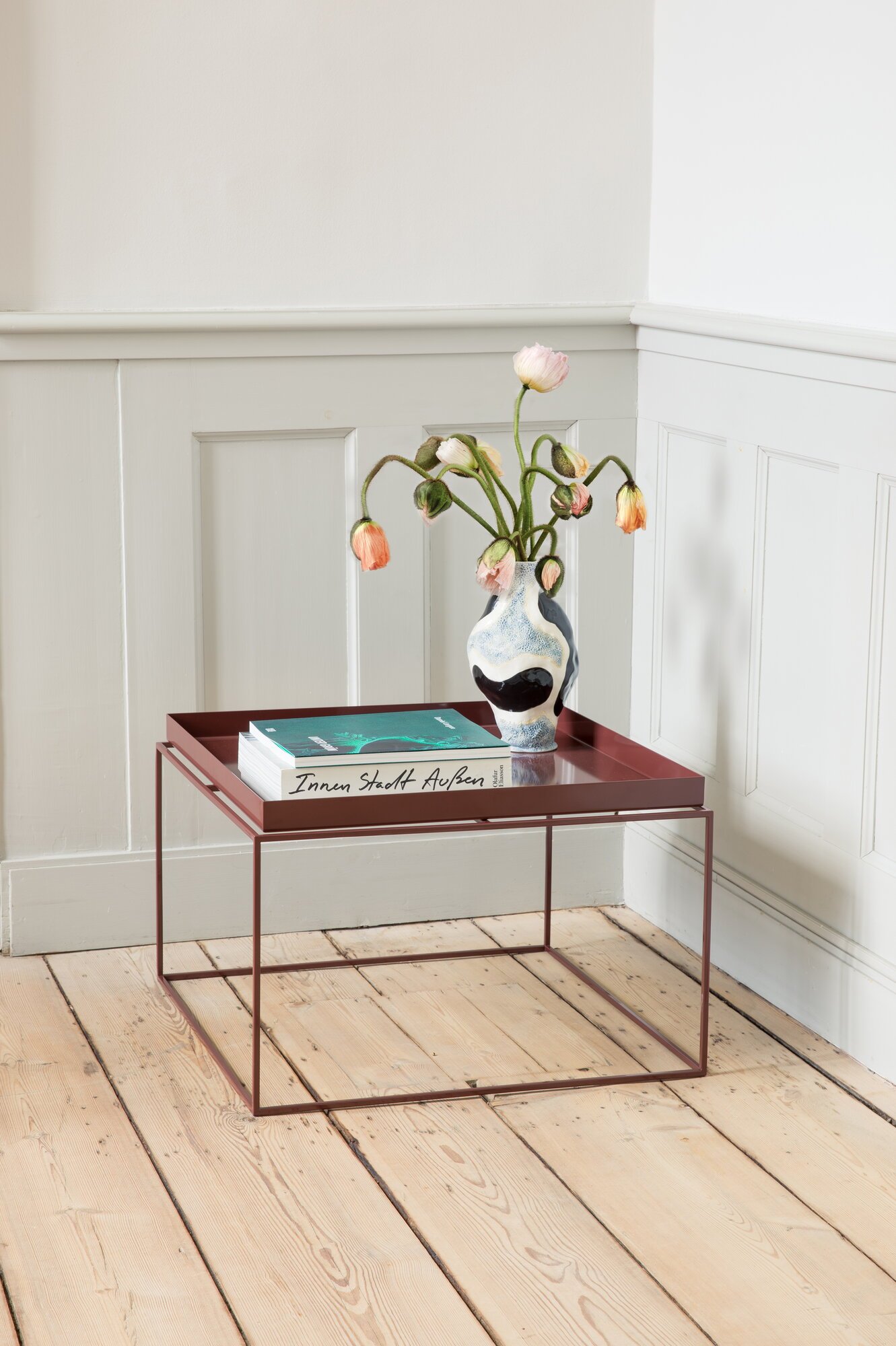 HAY Tray table large, chocolate | Finnish Design Shop