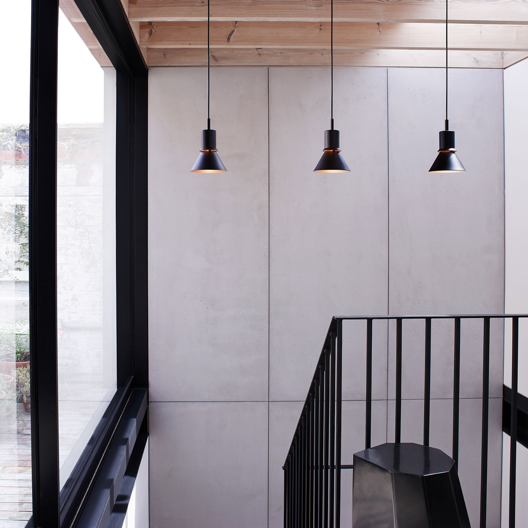 Anglepoise Type 80 pendant, matte black | Finnish Design Shop UK