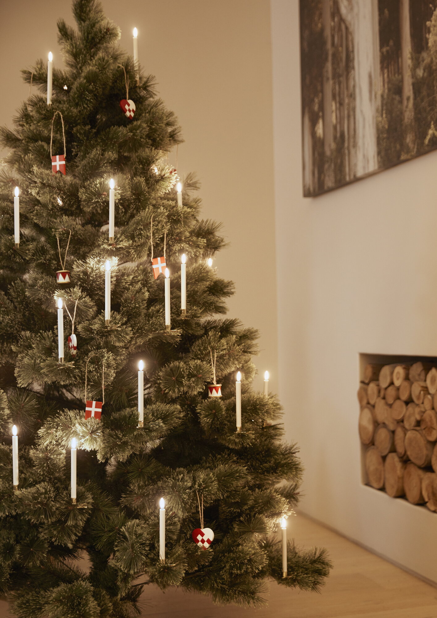 Uyuni Lighting LED mini taper candles with clips, 4 pcs, 13,8 cm, white ...