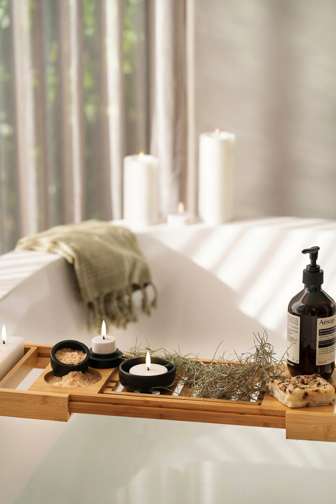 Uyuni Lighting LED-värmeljus maxi, 6,1 x 2,2 cm, slät, nordisk vit ...