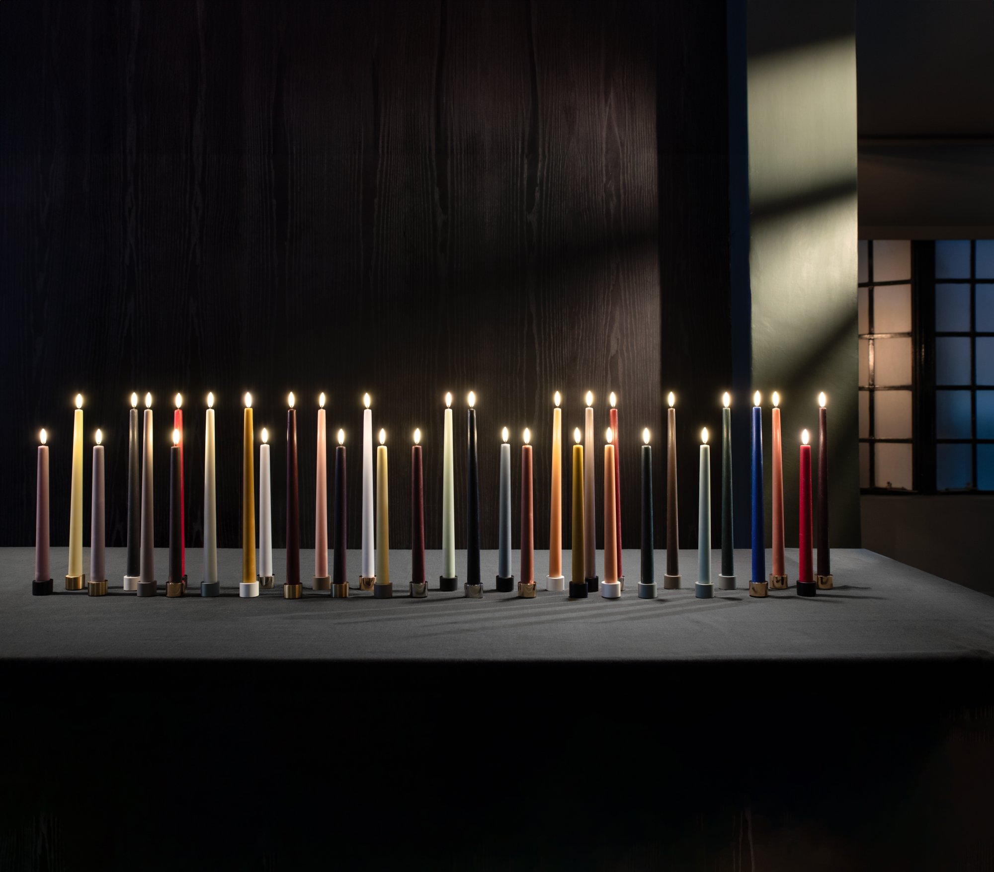 Uyuni Lighting Light candleholder for standard LED taper candles, 2 pcs ...