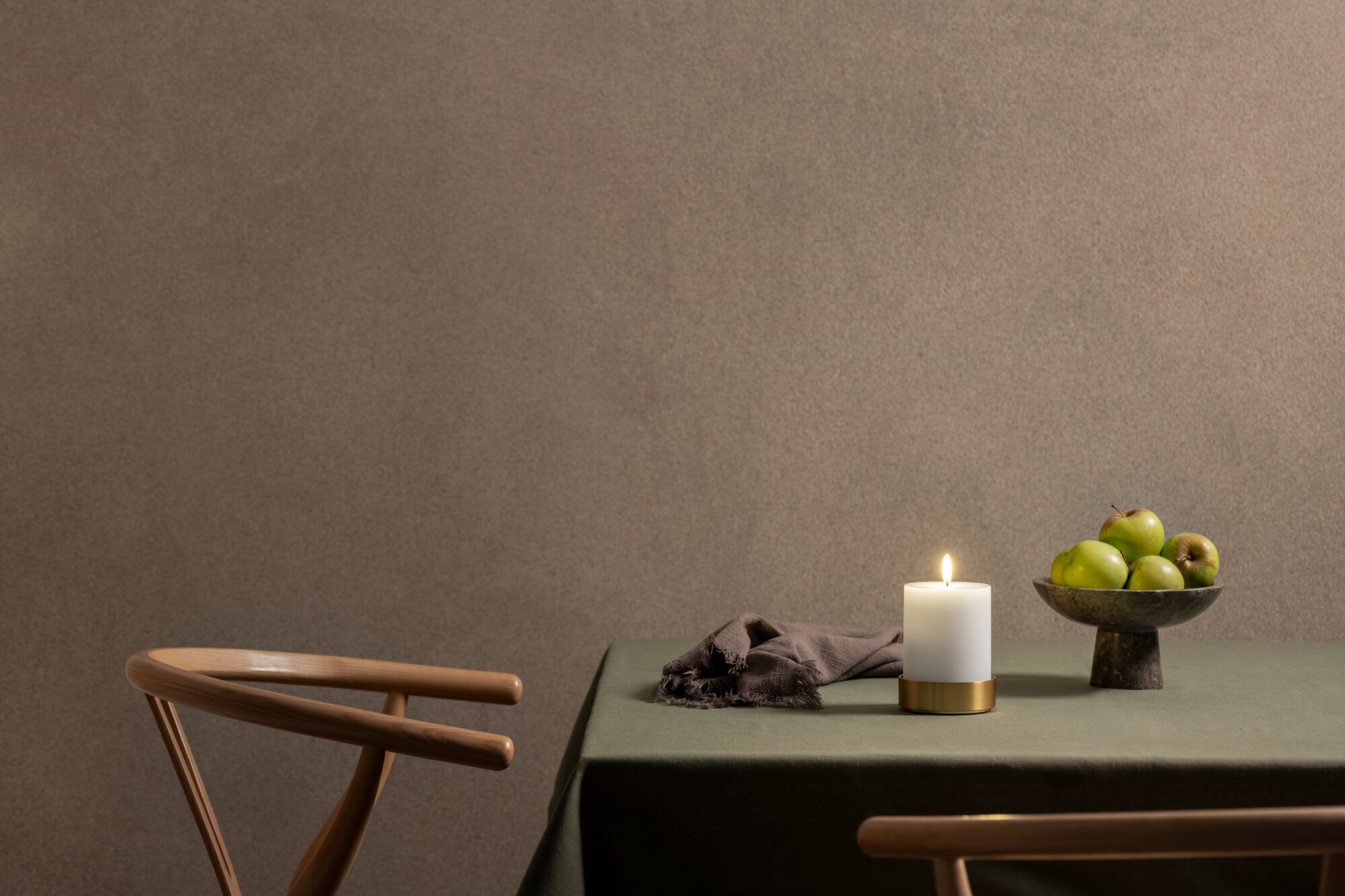 Uyuni Lighting Portacandele Light per candele a colonna LED, ottone ...