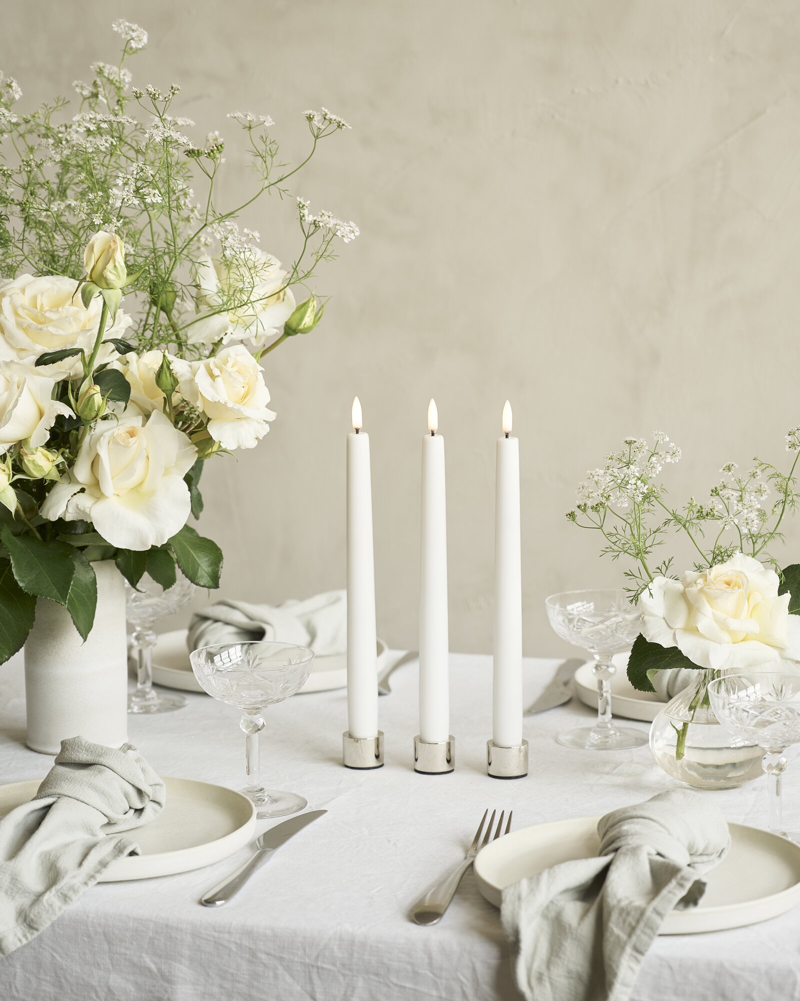 Uyuni Lighting Light candleholder for standard LED taper candles, 2 pcs ...