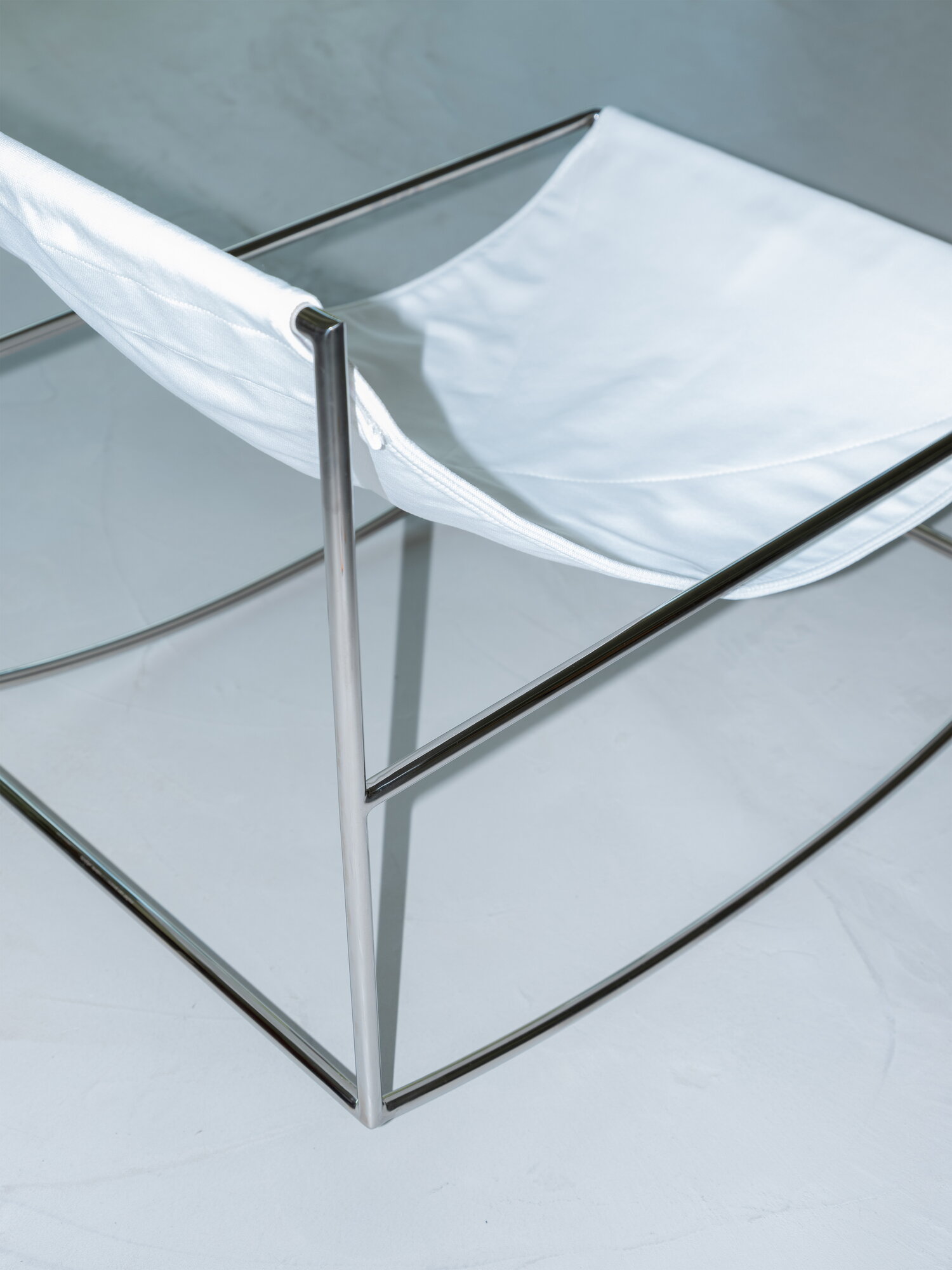 valerie_objects Rocking Chair, stainless steel - white | Finnish Design ...