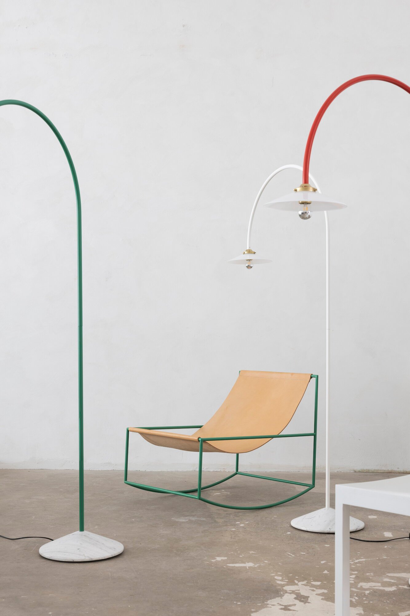 valerie_objects Standing Lamp Marble N°2, red | Finnish Design Shop CH