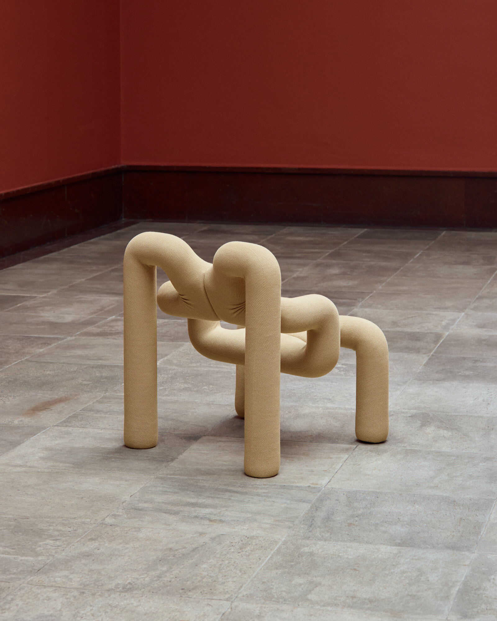 Varier Ekstrem lounge chair, Knit 068 Sand | Finnish Design Shop